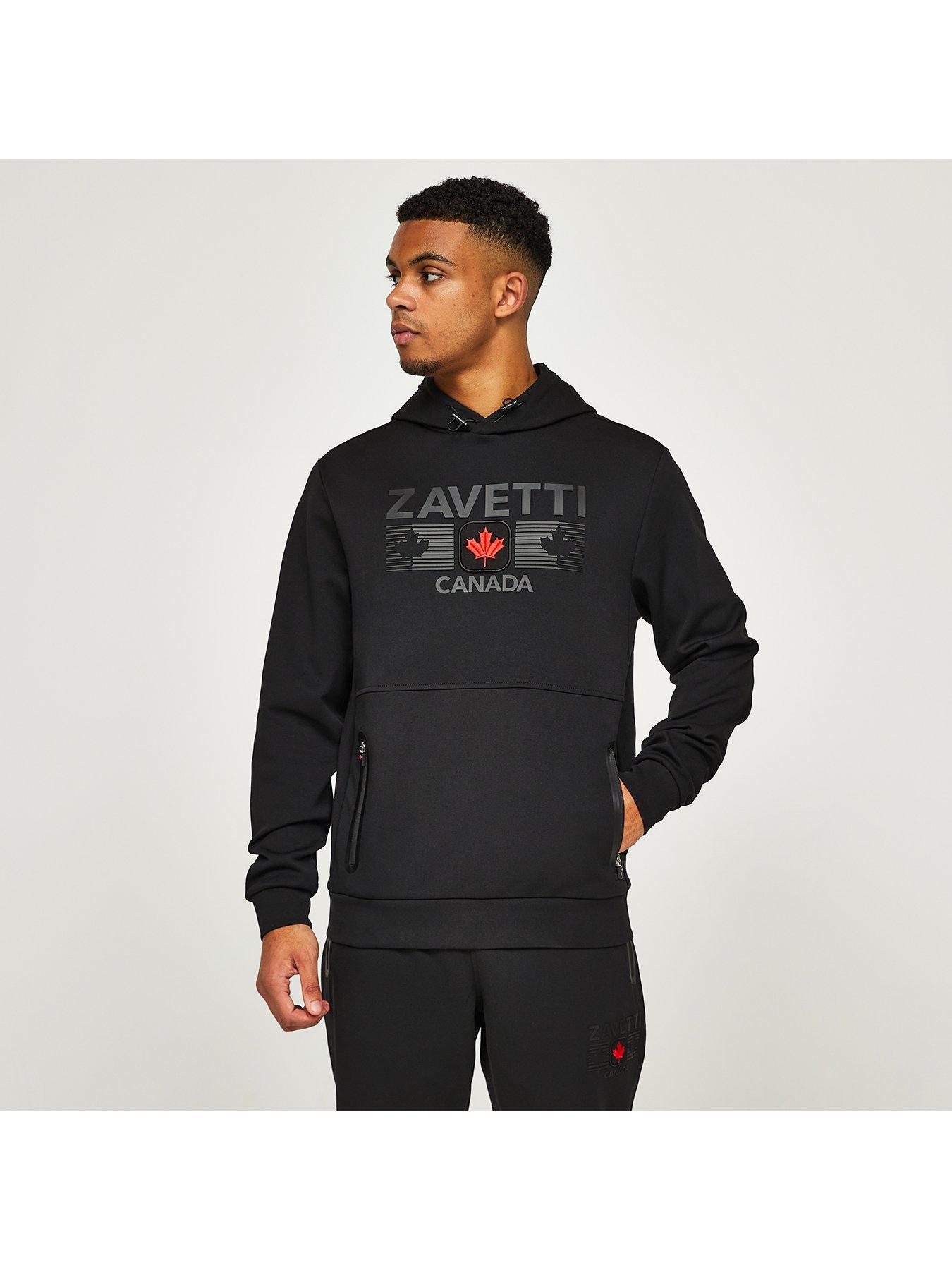 Zavetti Canada Cirico Logo Overhead Hoodie - Black | Very