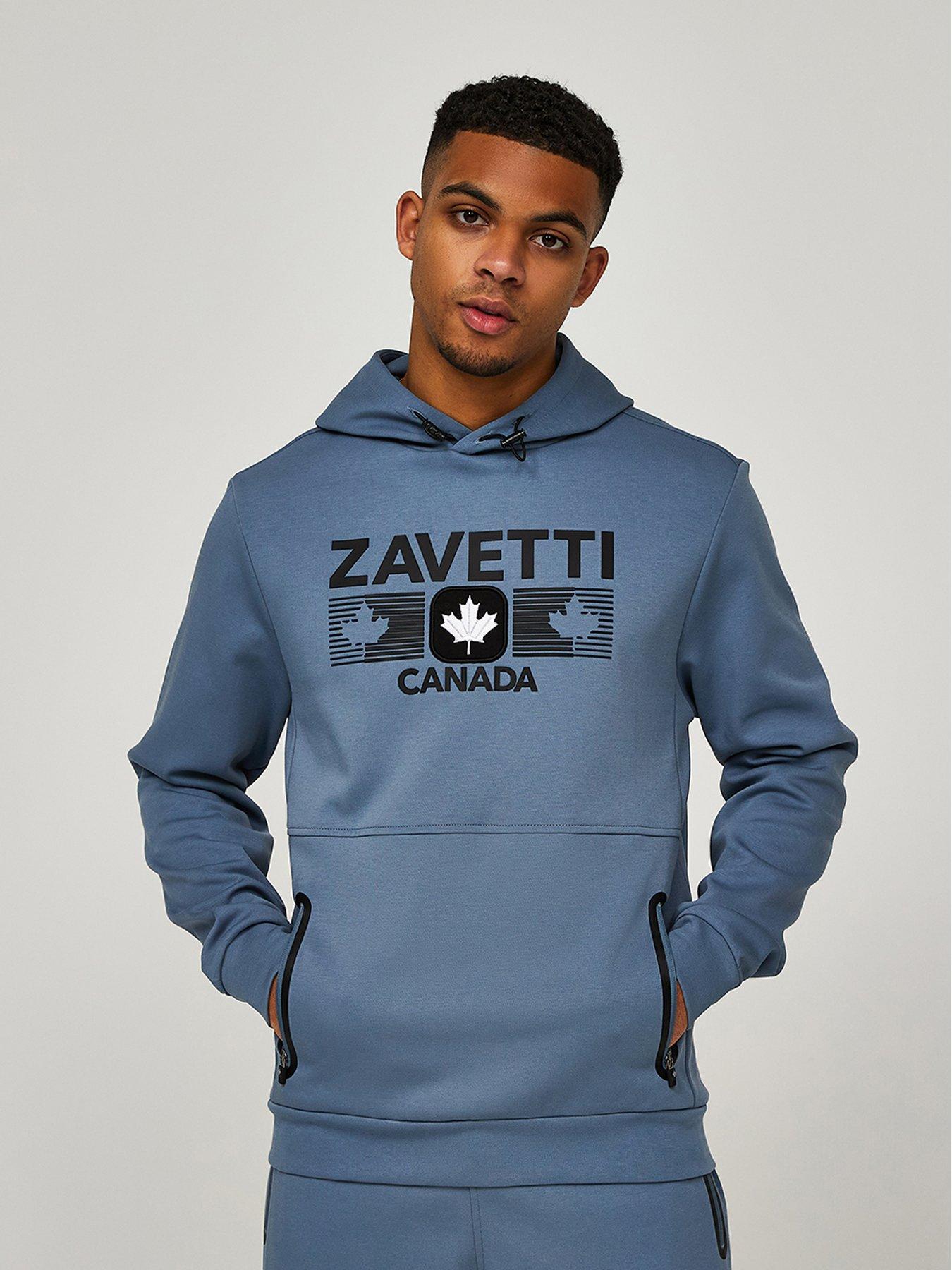 Zavetti Canada Cirico Logo Overhead Hoodie - Blue | Very