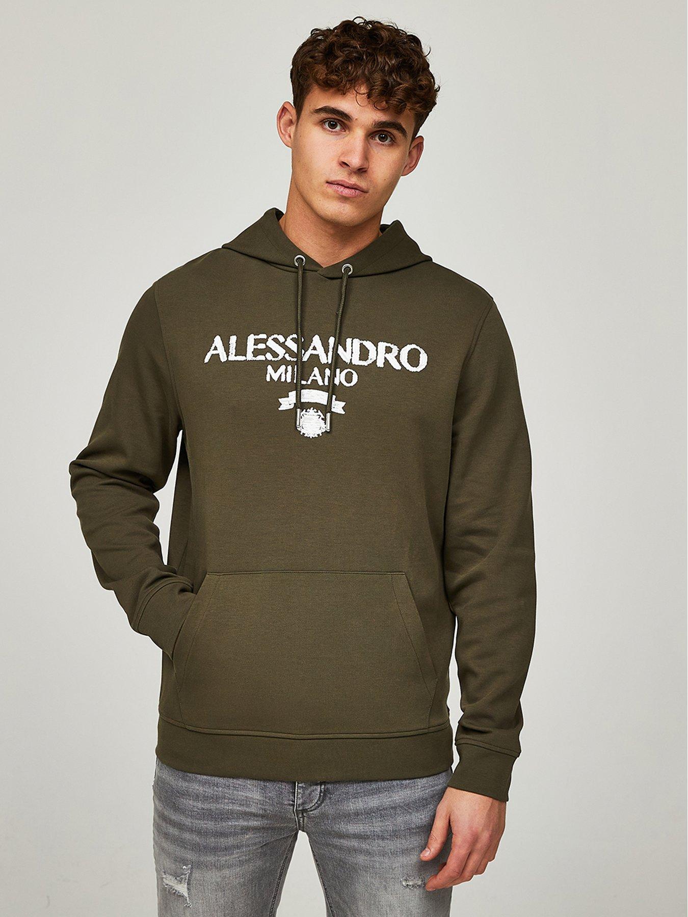 Alessandro Zavetti Dalore Logo Overhead Hoodie - Beige | Very