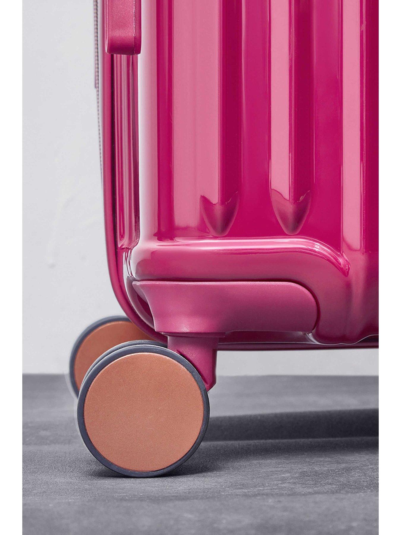 Rock Luggage Selene Pink 4-Piece Suitcase Set (Vanity/Cabin/Medium/Large) | Very