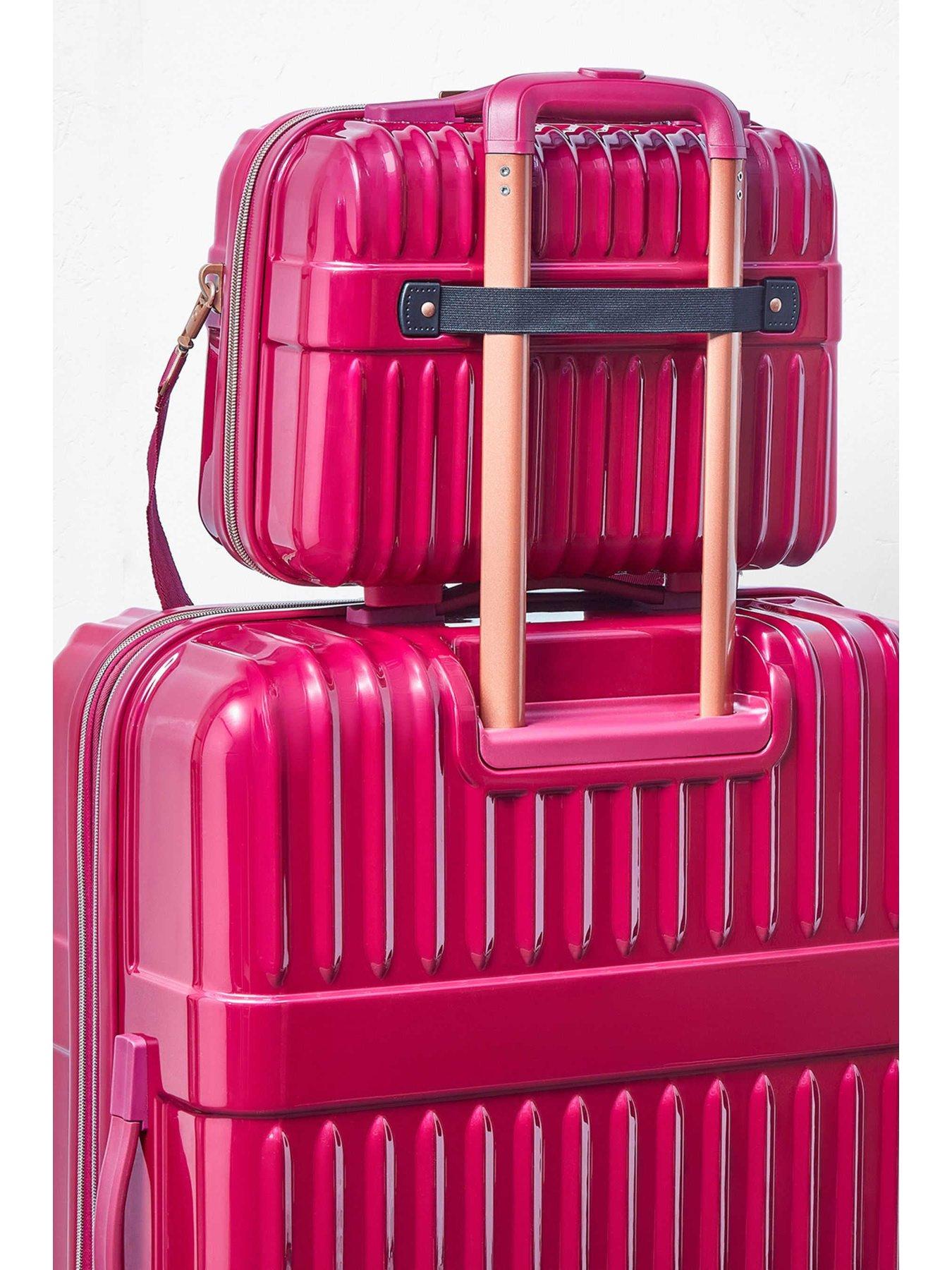 Rock Luggage Selene Pink 4-Piece Suitcase Set (Vanity/Cabin/Medium/Large) | Very