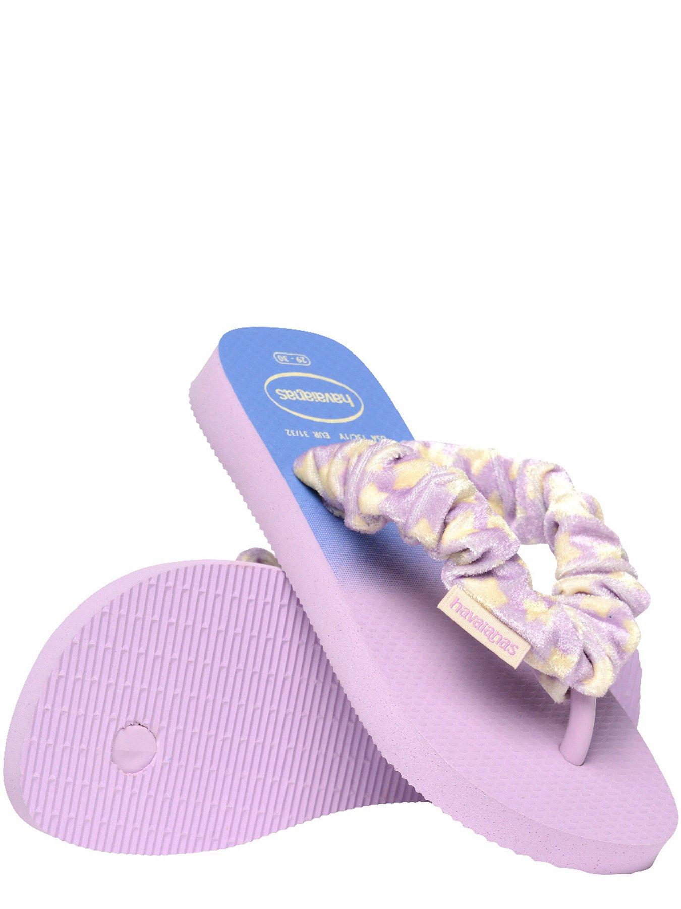 Havaianas Kids Fluffy Flip Flops - Purple | Very
