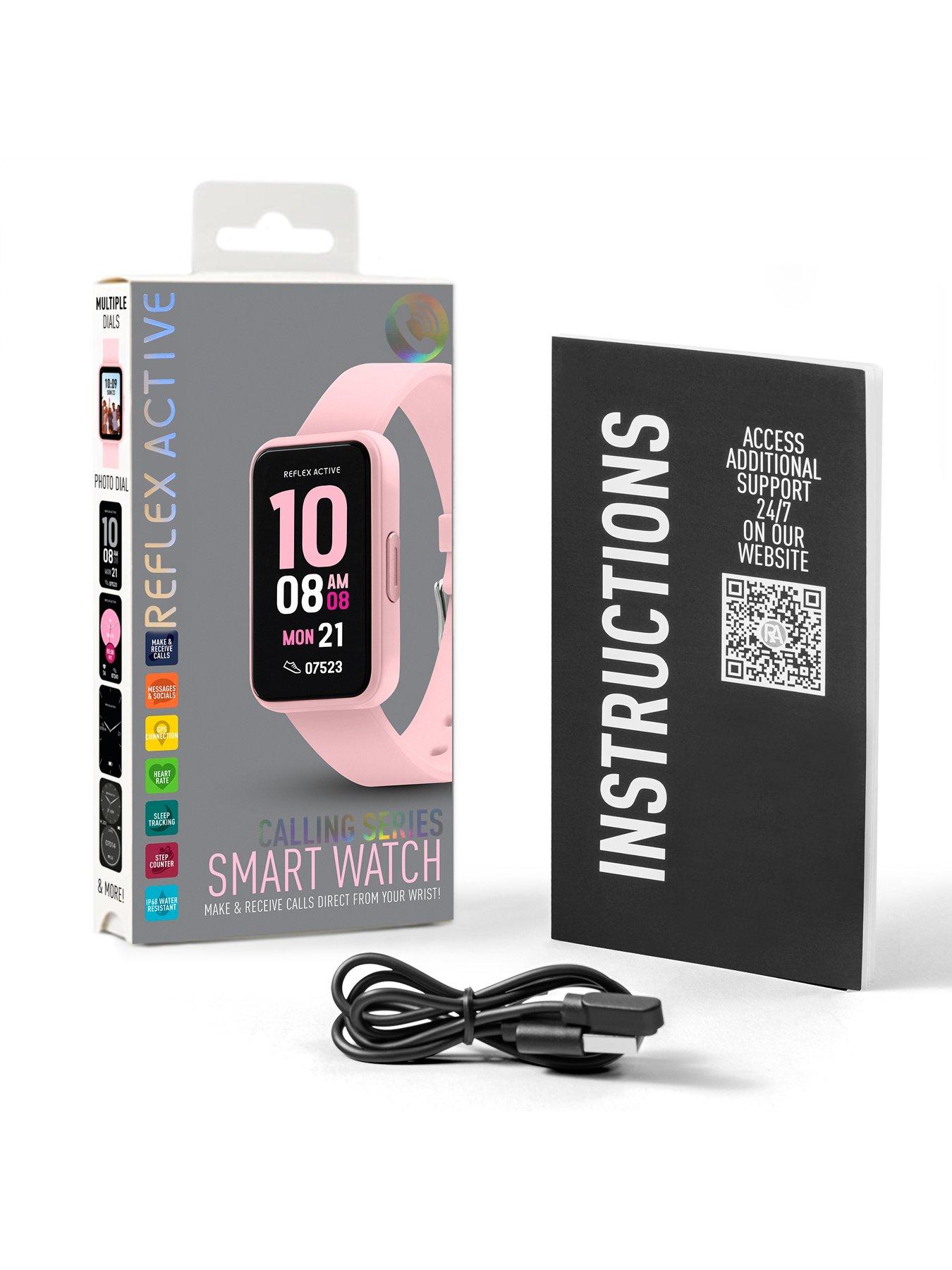 Reflex Active Series 49 Pink Strap Smart Calling Watch | Very