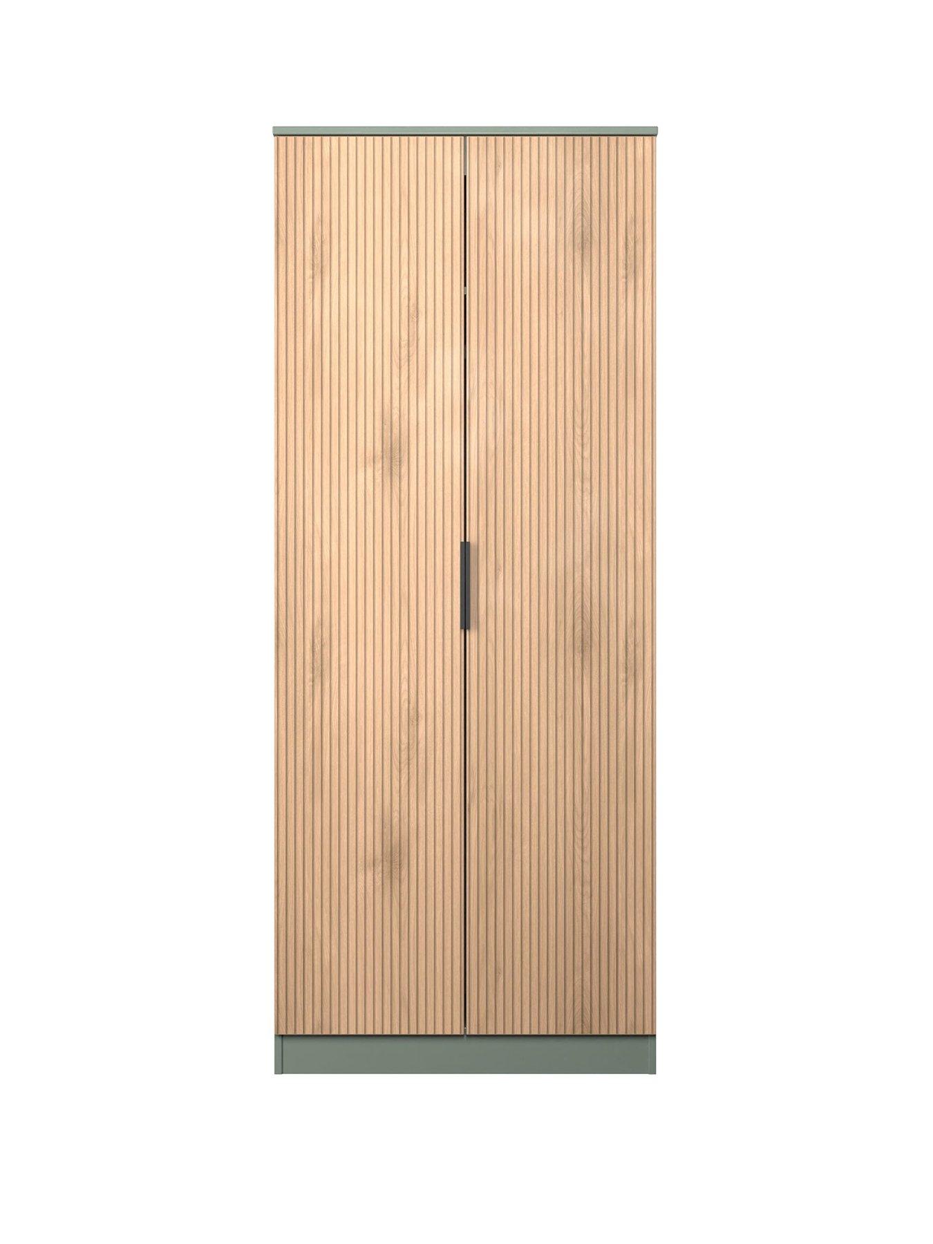SWIFT Lane Ready Assembled 2 Door Wardrobe - Green | Very