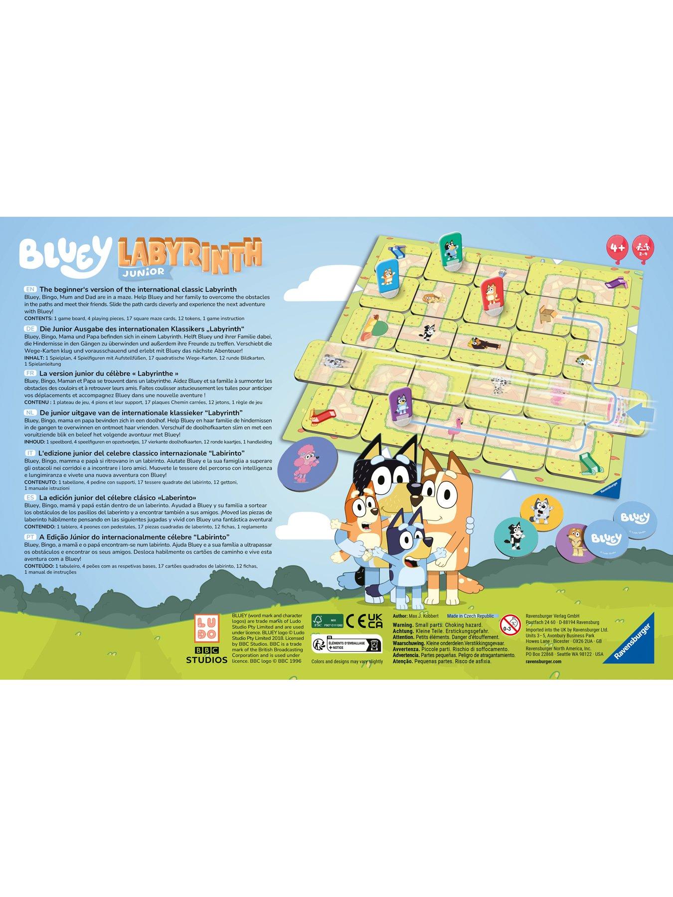Bluey Junior Labyrinth Moving Maze Board Game | Very