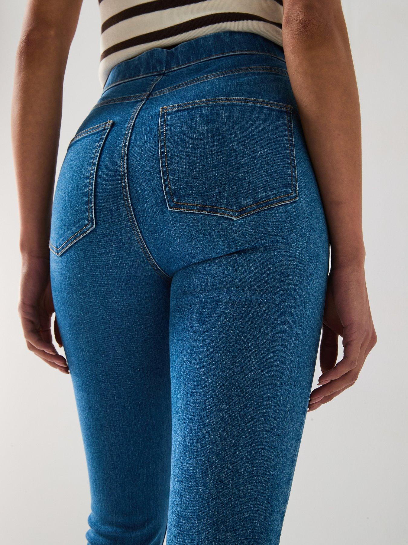 The Very Collection Tall High Waist Denim Jeggings - Mid Wash | Very