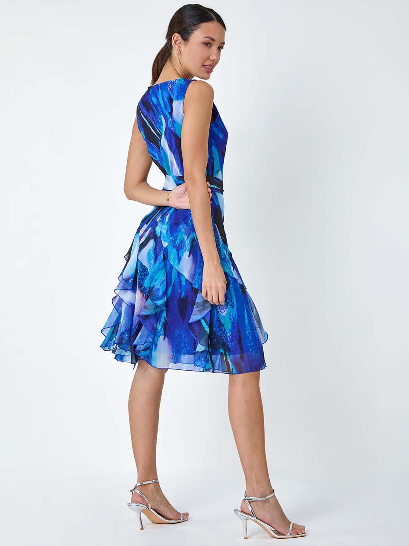 Roman Abstract Print Frill Detail Dress | Very