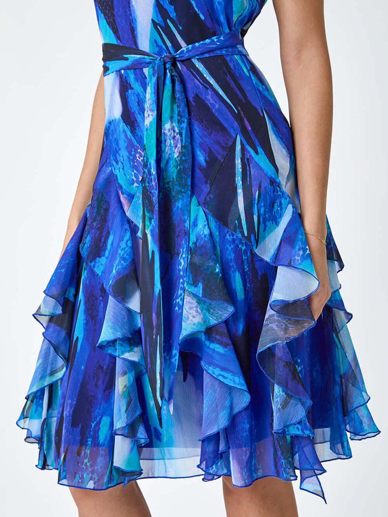 Roman Abstract Print Frill Detail Dress | Very