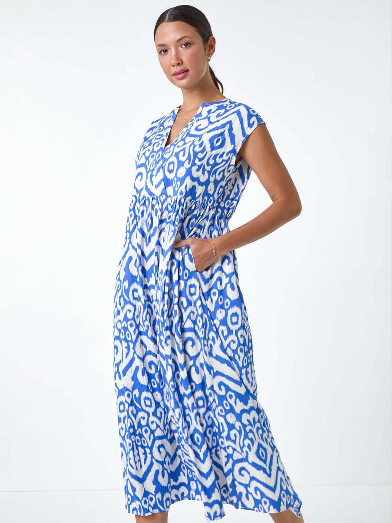 Roman Aztec Print Midi Smock Dress | Very