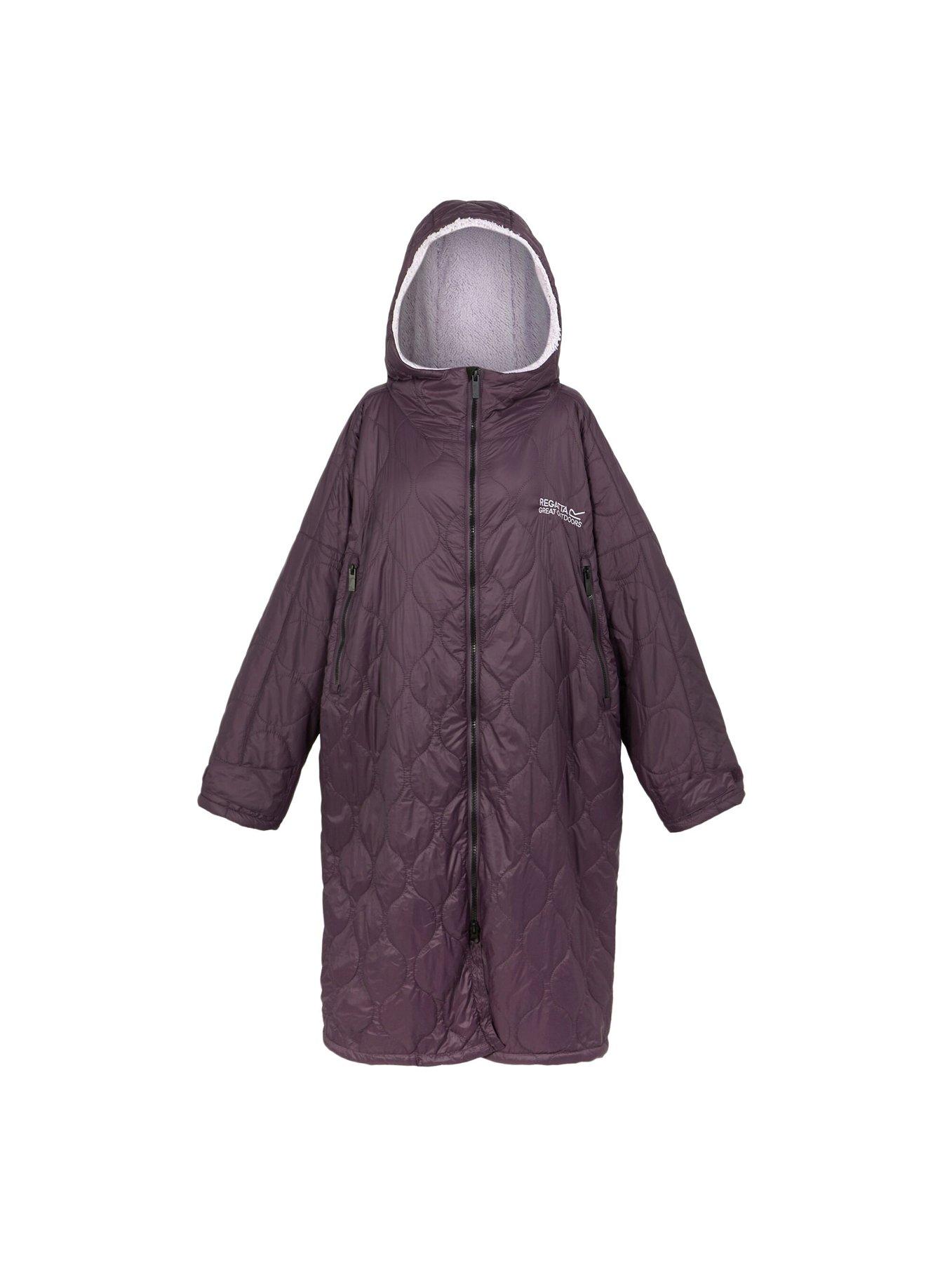 Regatta Waterproof Quilted Changing Robe - Deep Plum | Very