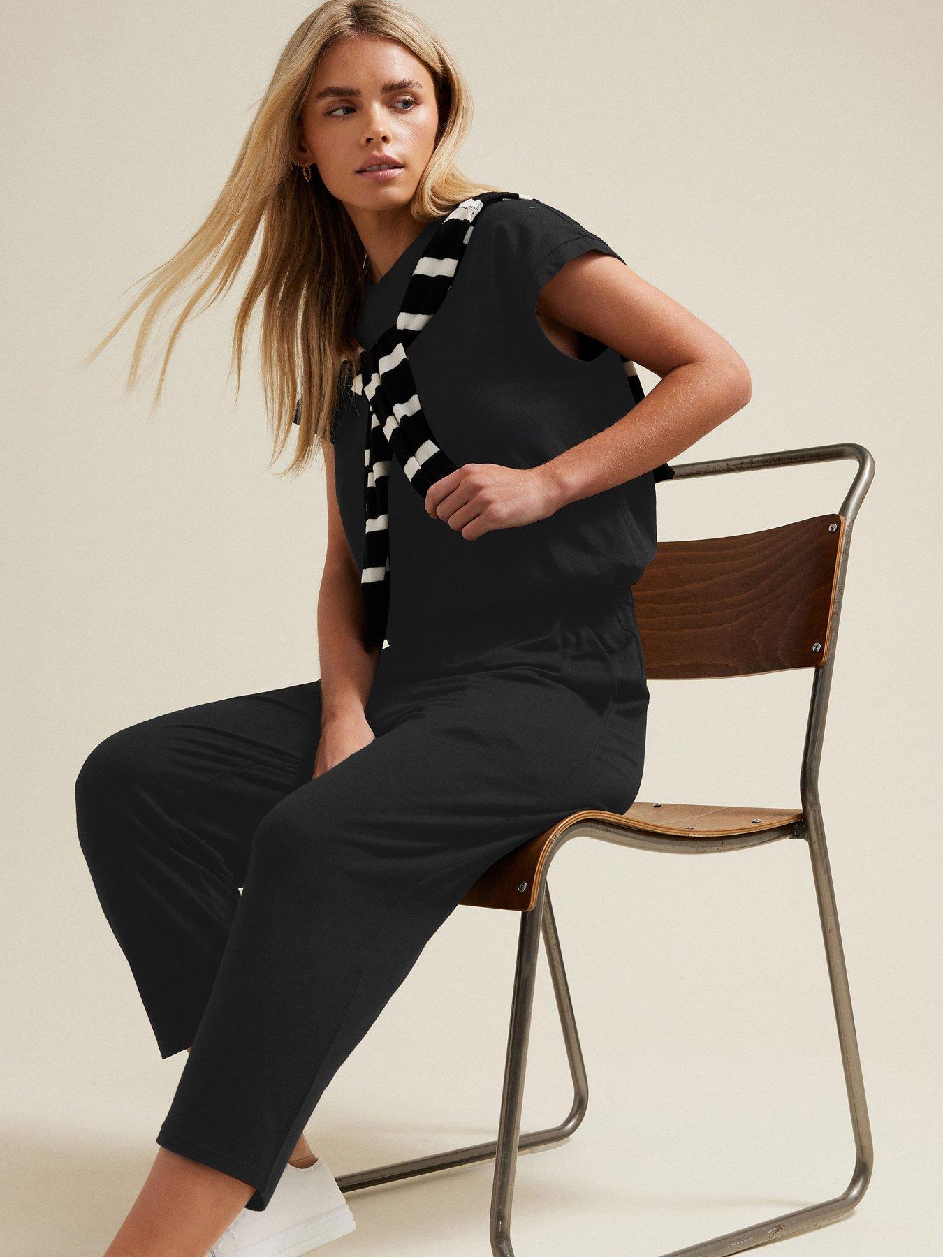 M&Co Petite Cropped Harem Trouser - Black | Very