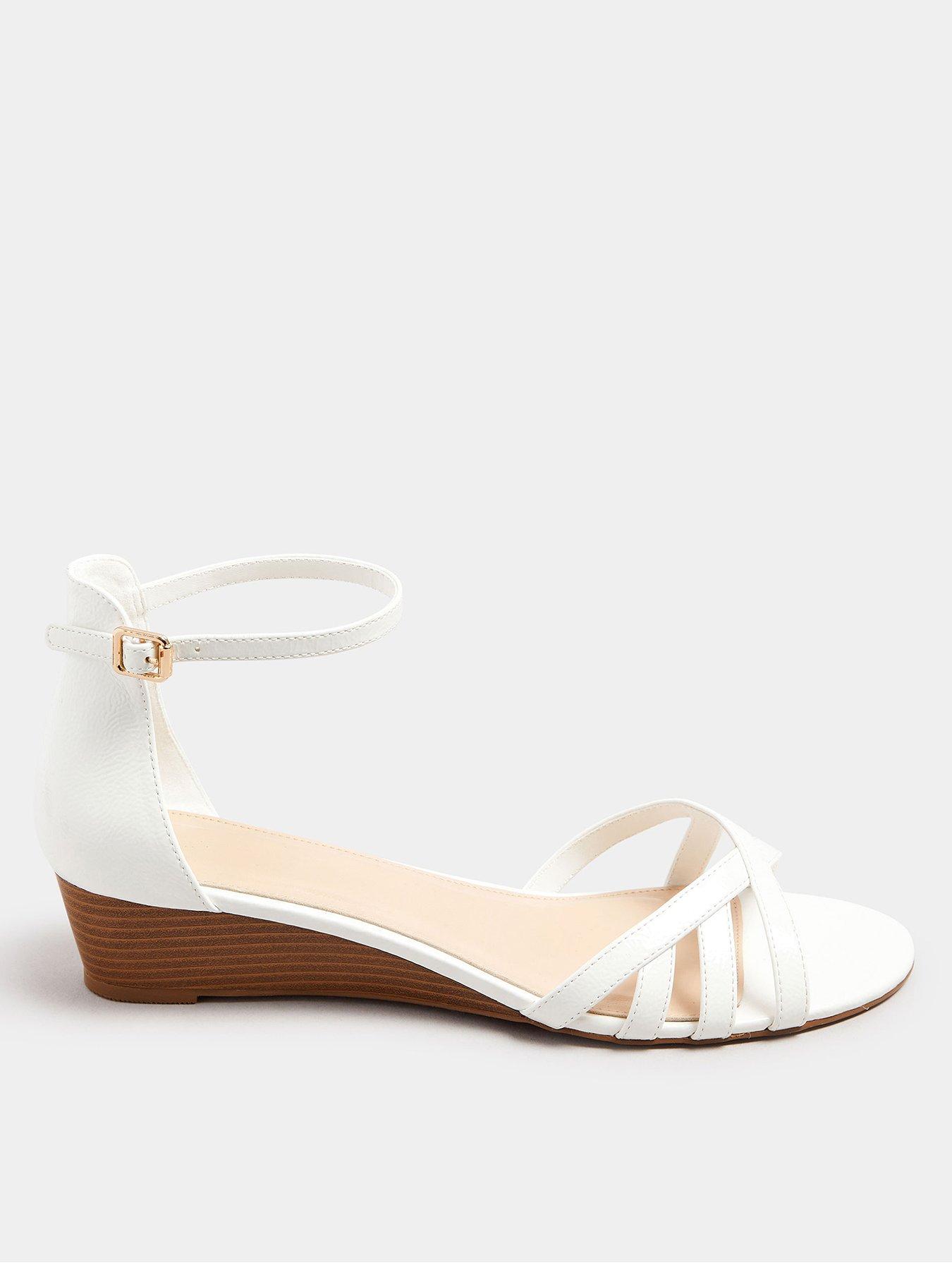 Long Tall Sally Mid Heel Strappy Wedges | Very