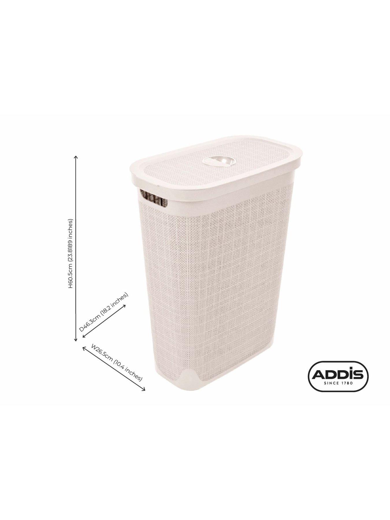 Addis Hessian-Effect 40-Litre Slim Laundry Hamper | Very
