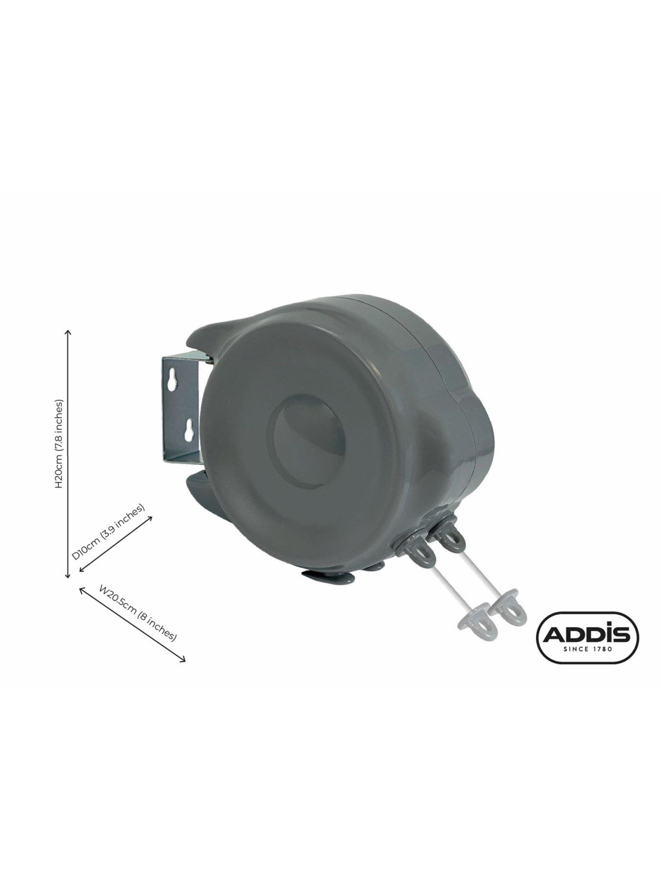 Addis Dual Line 30m Retractable Clothes Washing Line Wall Mounted | Very