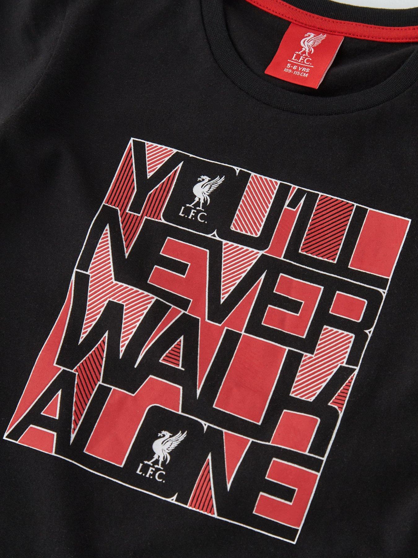Liverpool FC Junior Short Sleeve YNWA T-shirt - Black | Very
