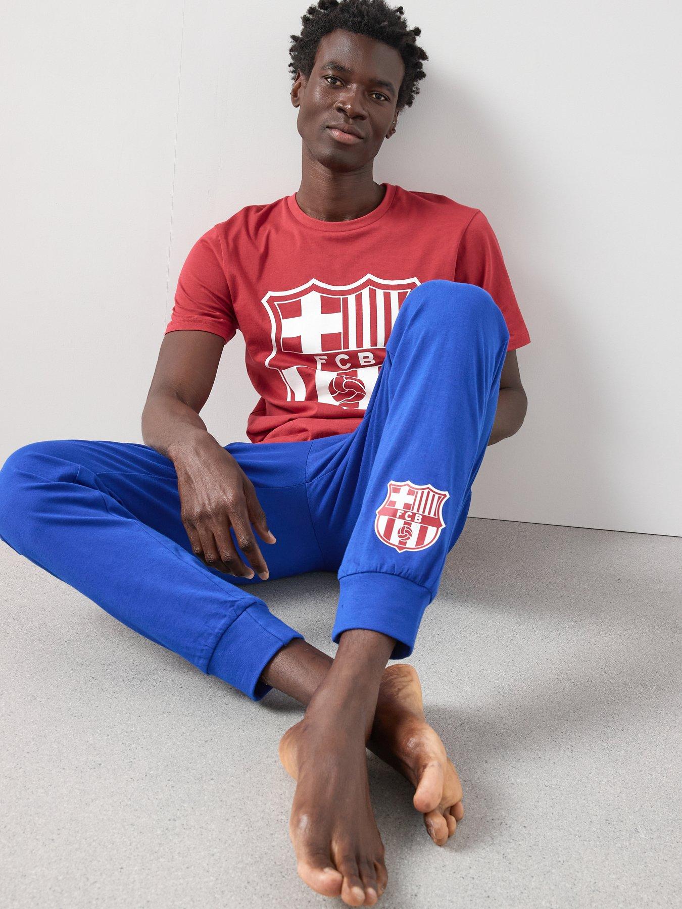 Barcelona FC FC Barcelona Short Sleeve Pyjama Set - Burgundy | Very
