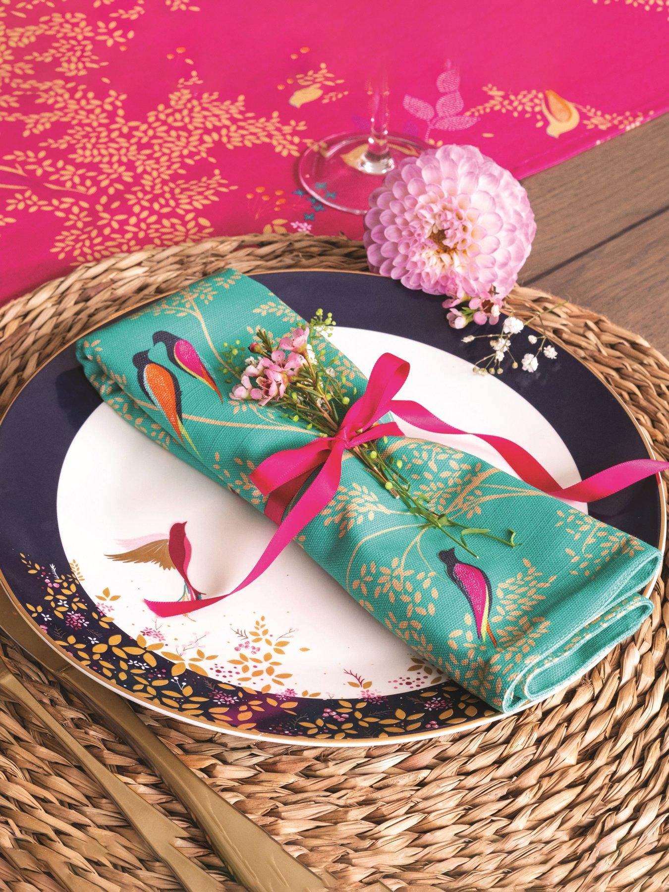 Sara Miller Chelsea Cotton Napkins in Green | Very