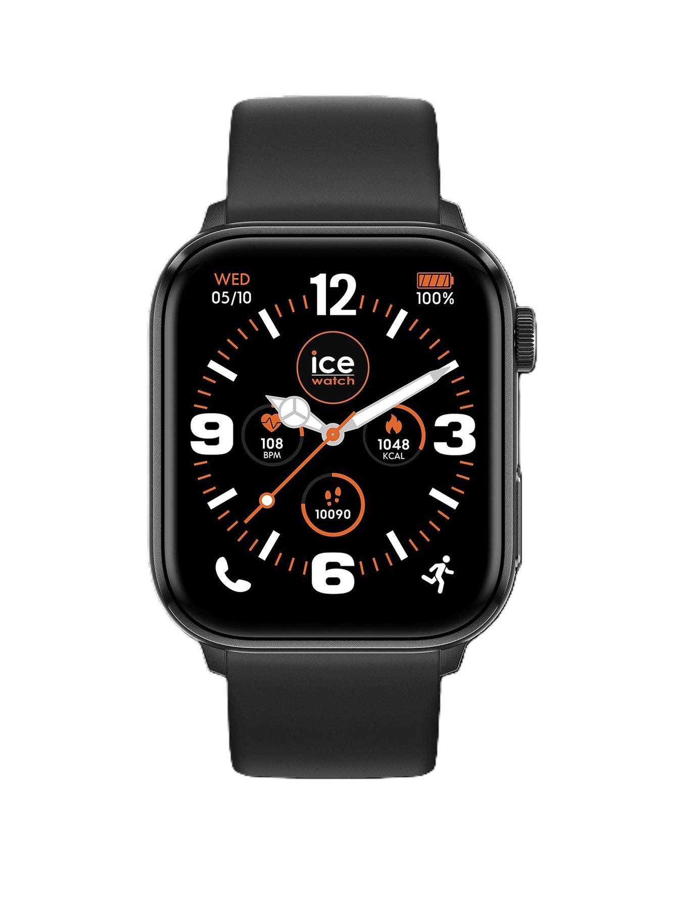 Ice Watch Ice-Watch Smart 3.0, 1.78" Black IP Case Black Silicone Strap ...