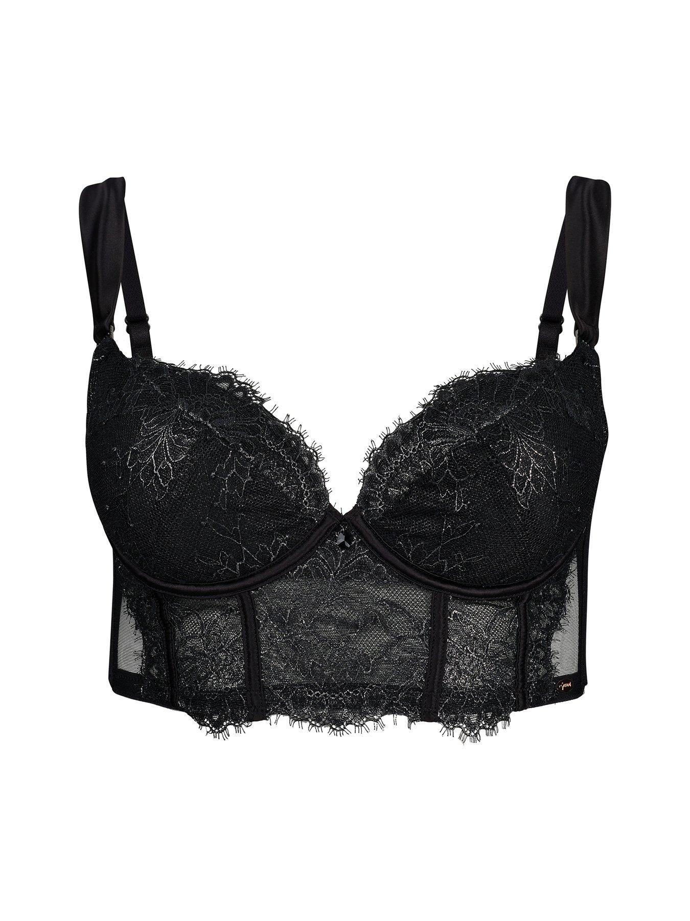 Gossard Vip Intrigue Padded Longline Bra - Black | Very