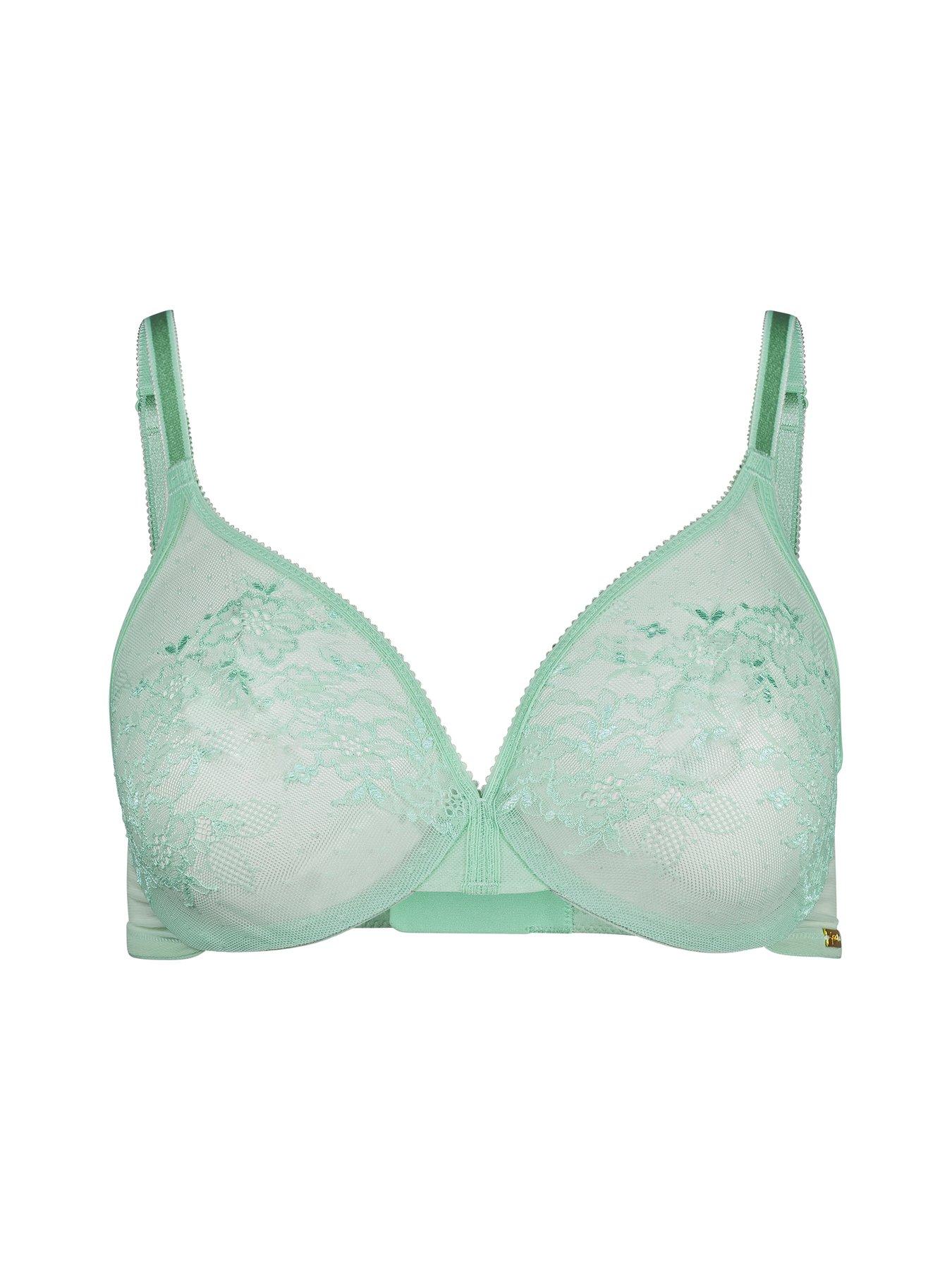 Gossard Glossies Lace Underwired Bra - Brook Green | Very