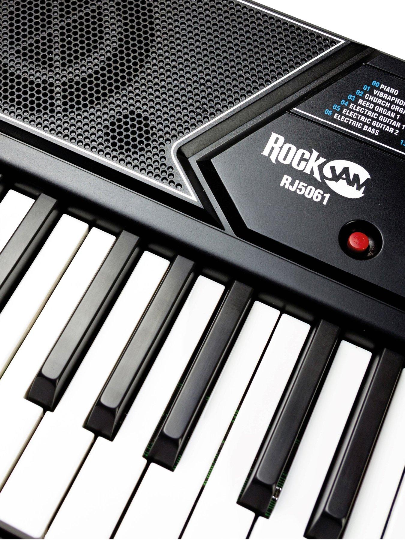RockJam 61 Key Keyboard Piano with Pitch Bend Kit, Stand, Bench ...