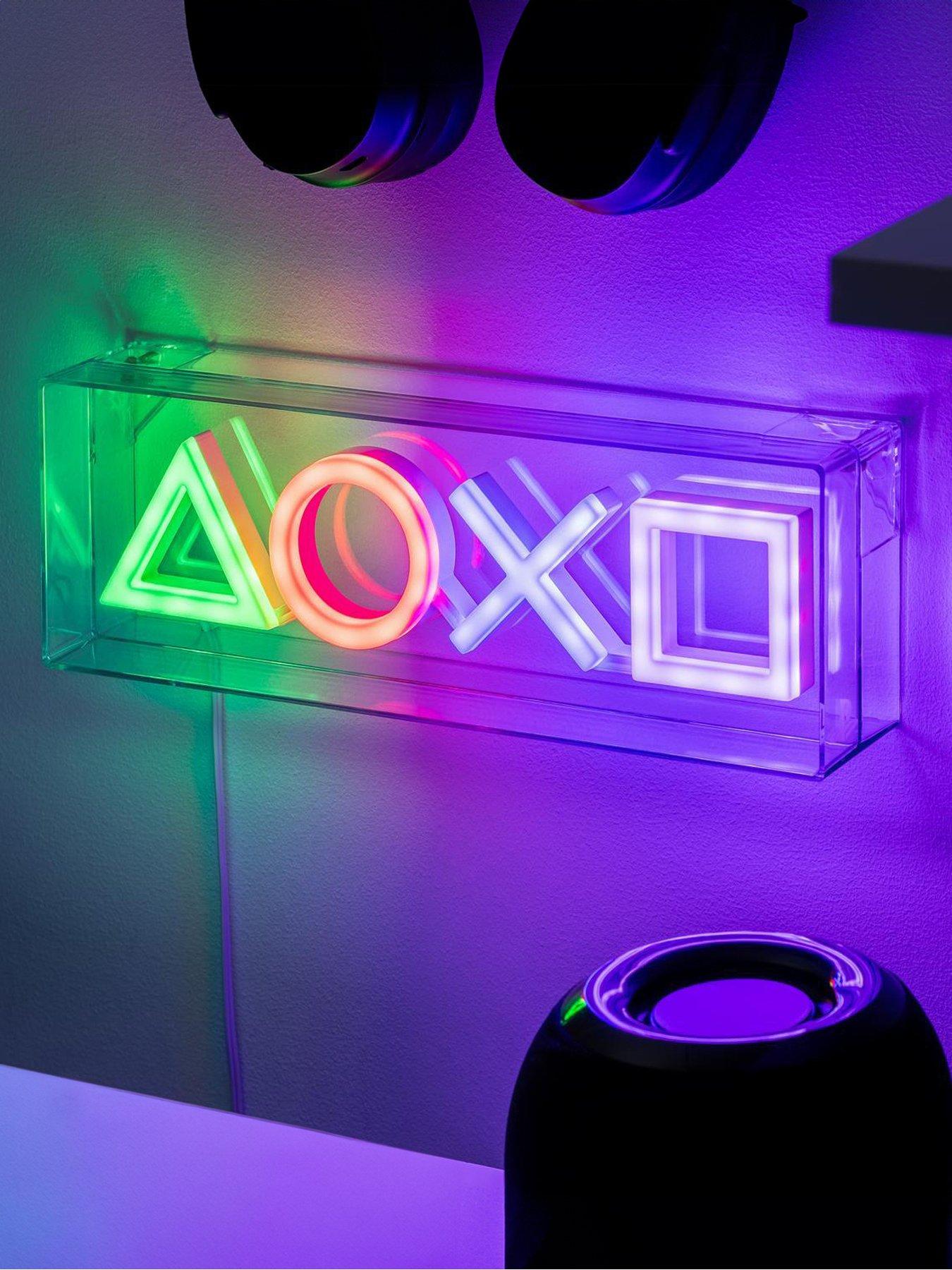 Playstation Icons Led Neon Light - Officially Licensed Free Standing Or ...