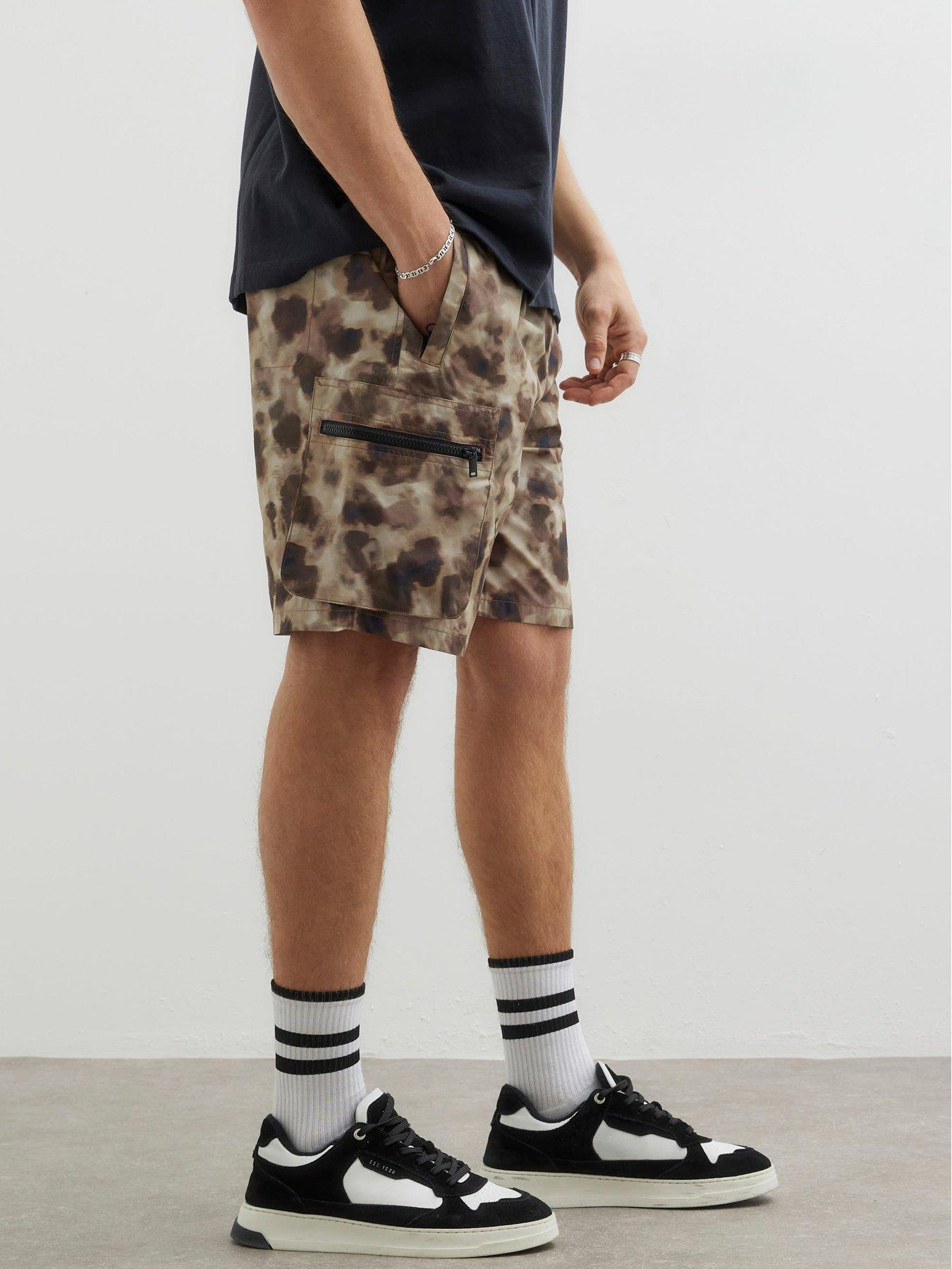 River Island Hilson Print Shorts - Light Brown | Very