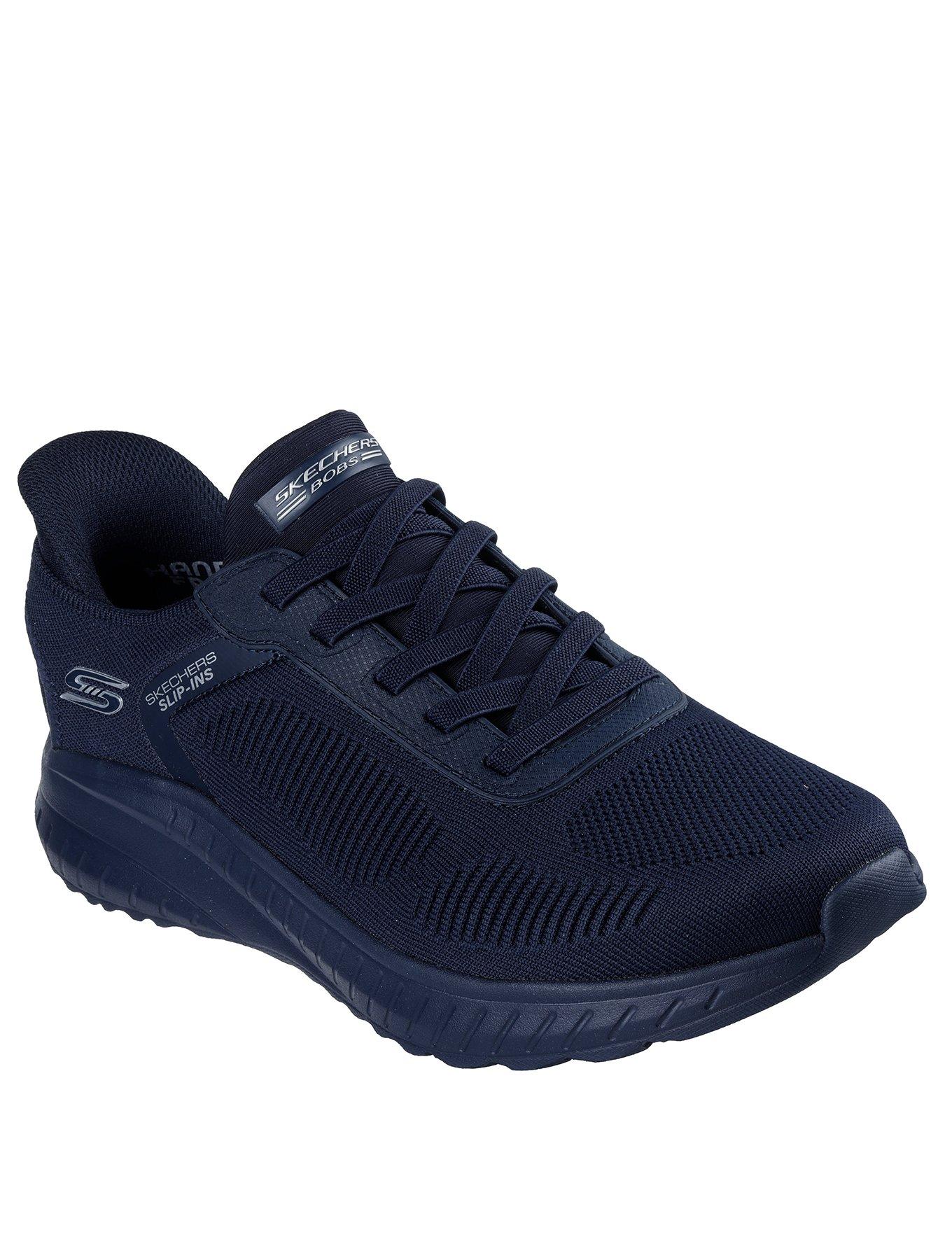Skechers Bob Squad Chaos Slip- Ins Bungee Trainers - Navy | Very