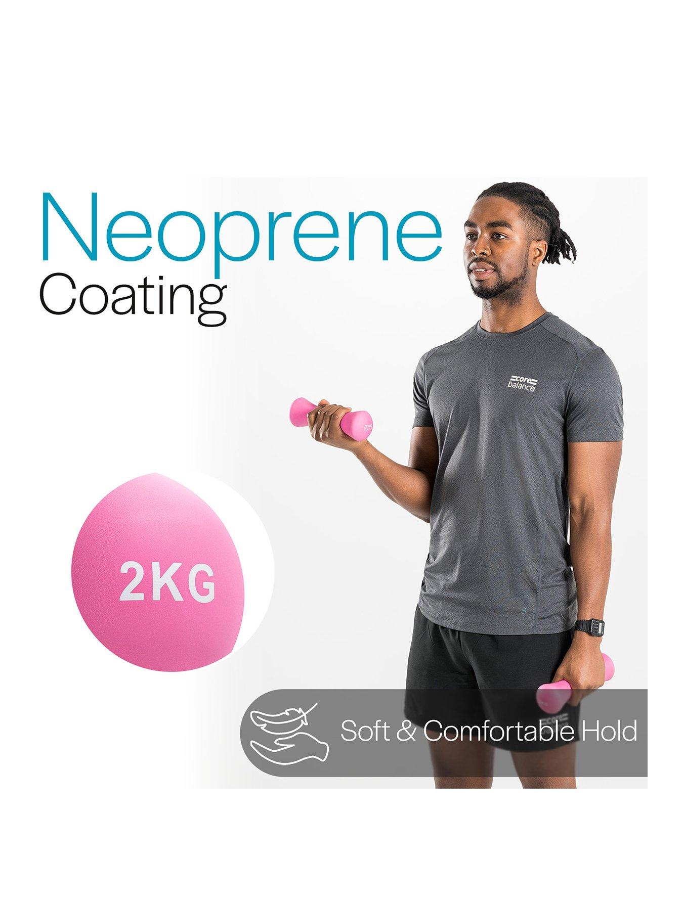 Core Balance Bone Neoprene Dumbbells (2 x 2kg) | Very