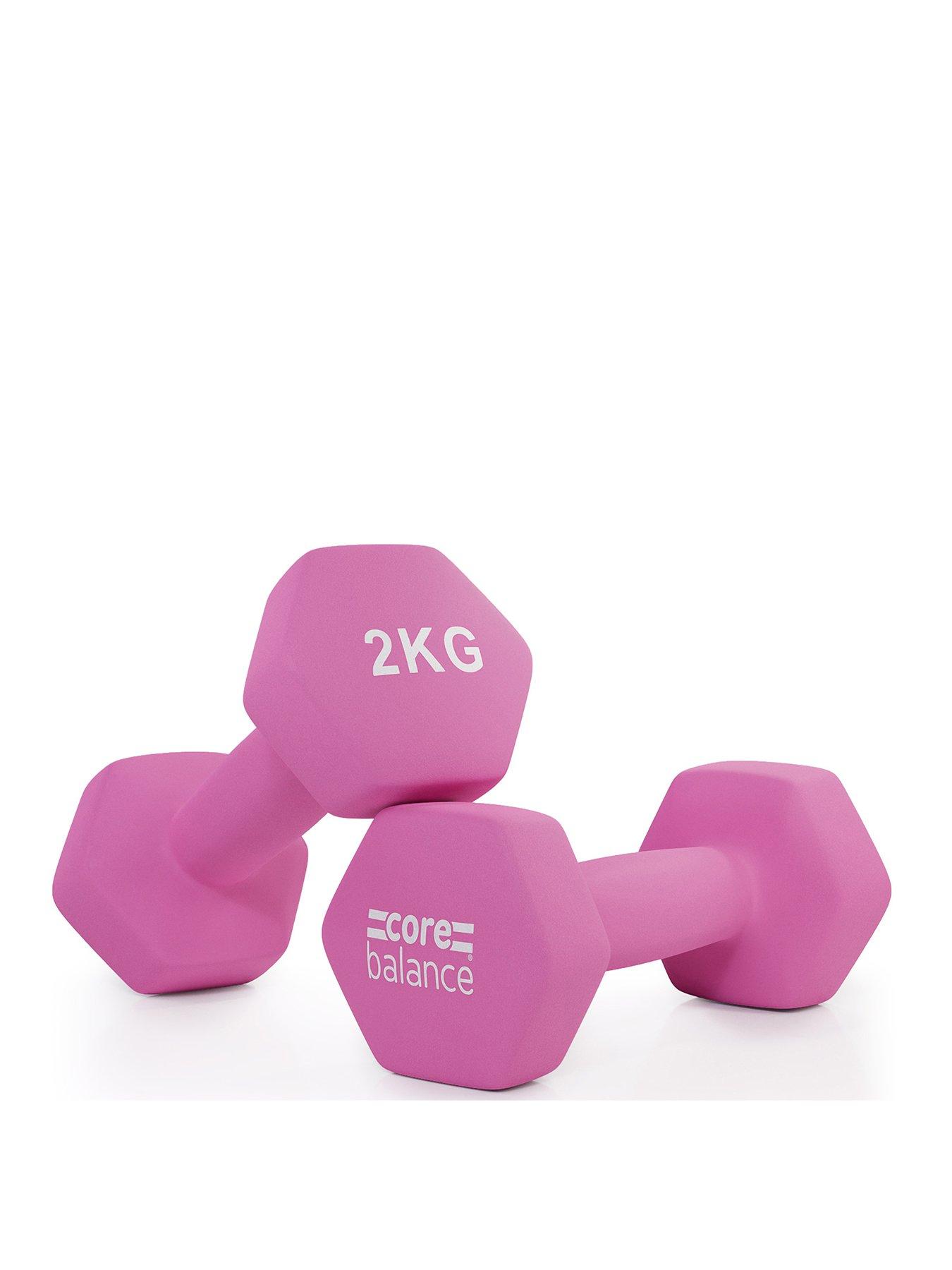 Core Balance Hex Neoprene Dumbbells (2 x 2kg) | Very