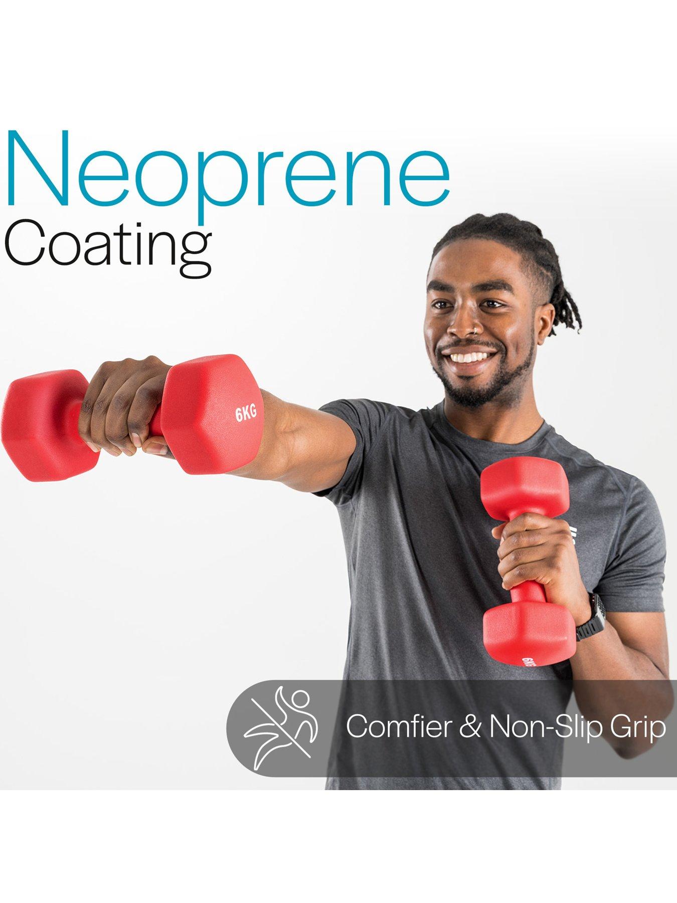 Core Balance Hex Neoprene Dumbbells (2 x 6kg) | Very