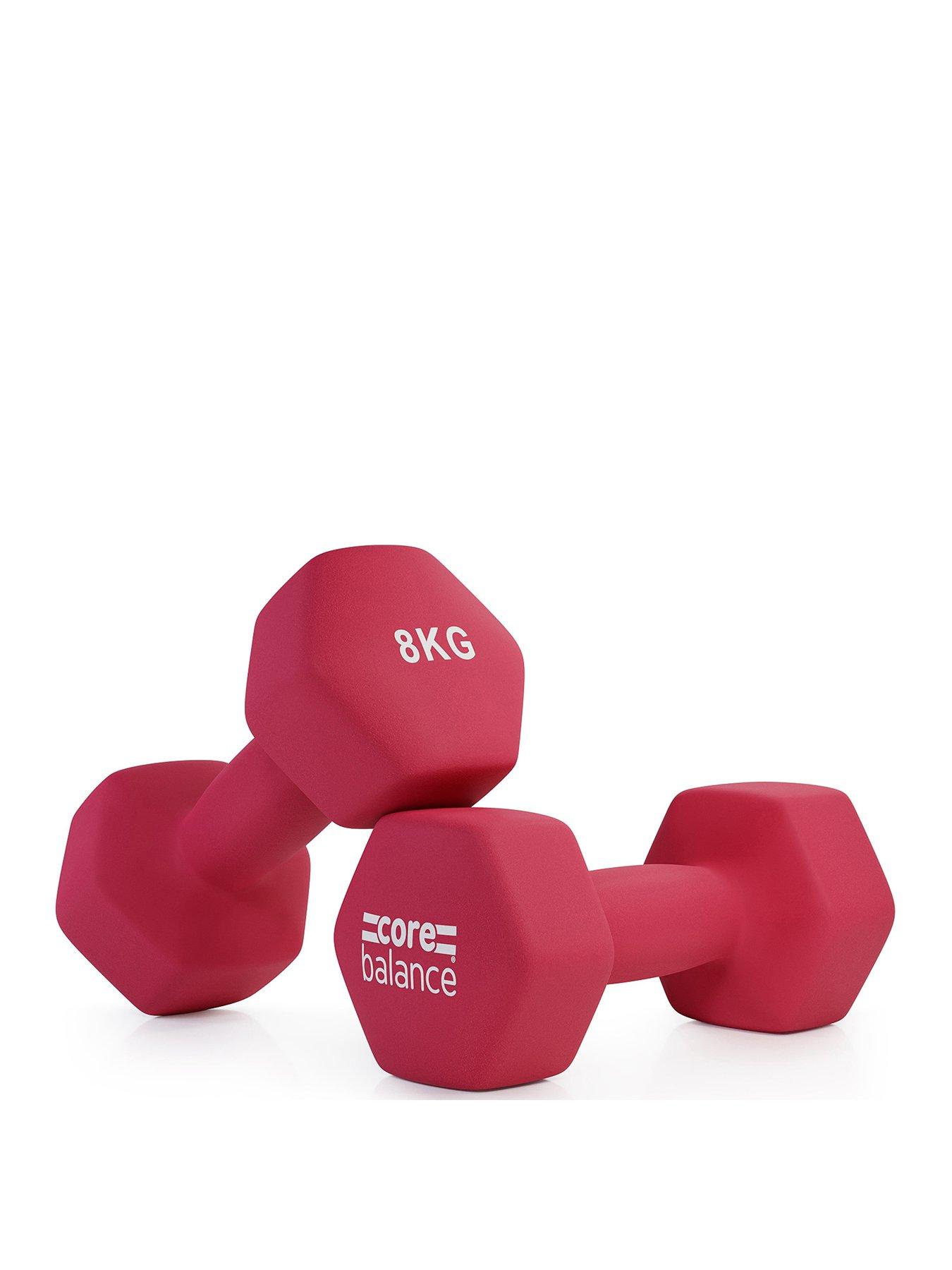 Core Balance Hex Neoprene Dumbbells (2 x 8kg) | Very