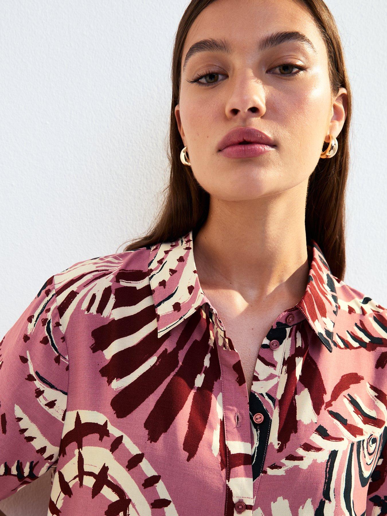 New Look Shell Print Shirt - Pink | Very