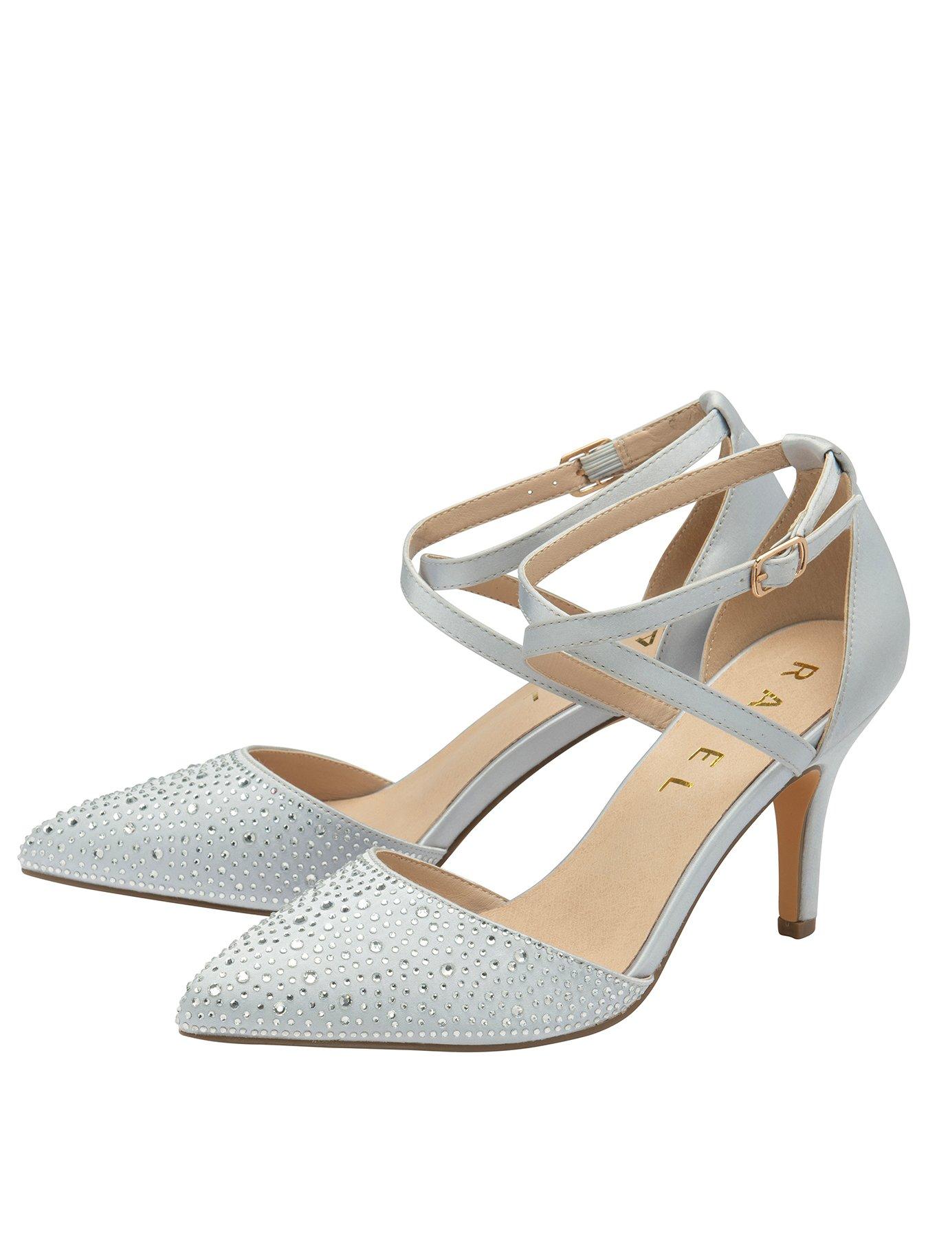 Ravel Rainsville Heeled Shoes - Silver Satin | Very