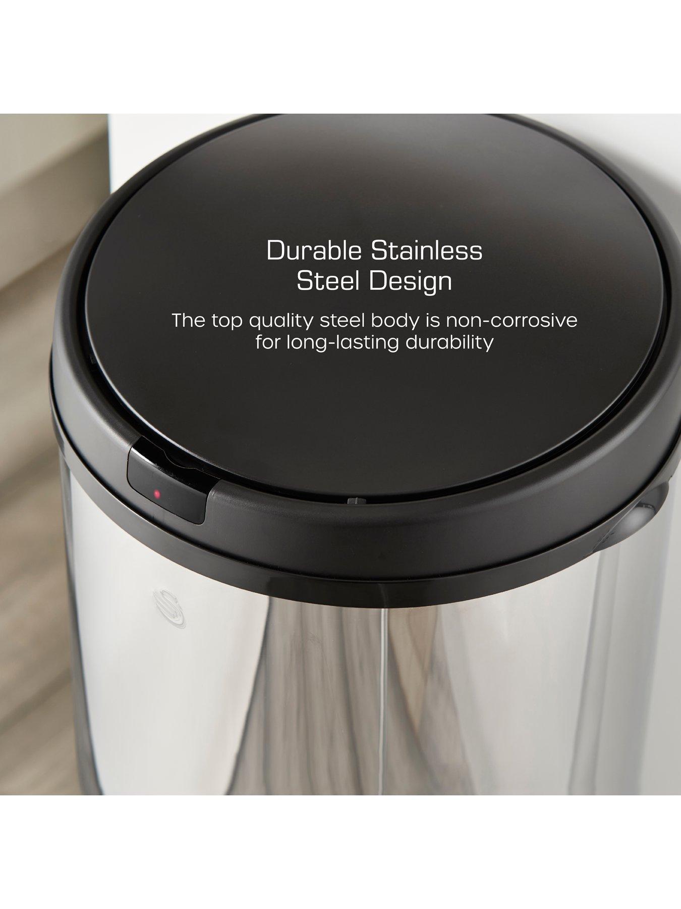 Swan Townhouse 50-Litre Round Sensor Bin | Very