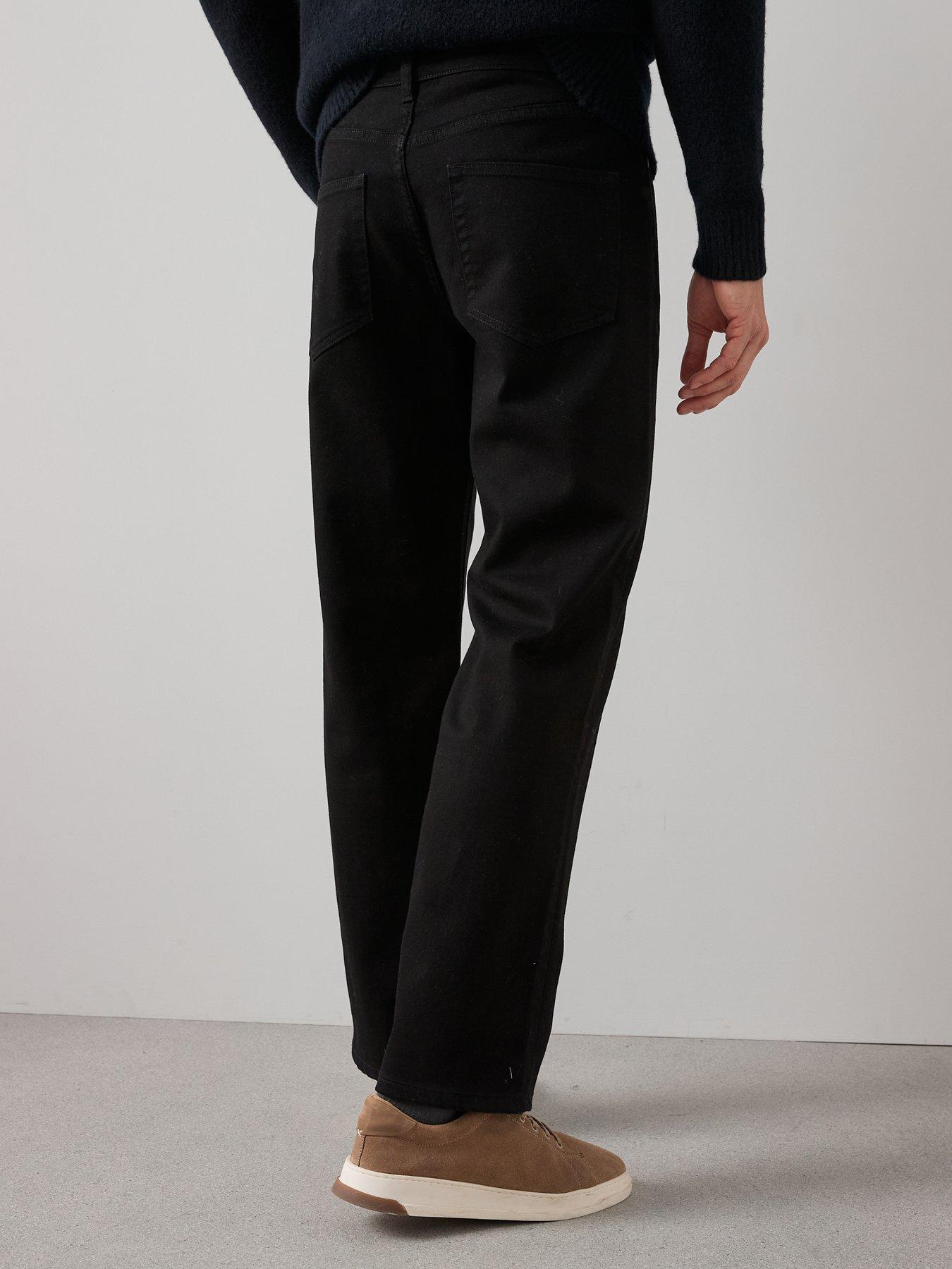 The Very Collection Straight Jeans With Stretch - Stay Black | Very