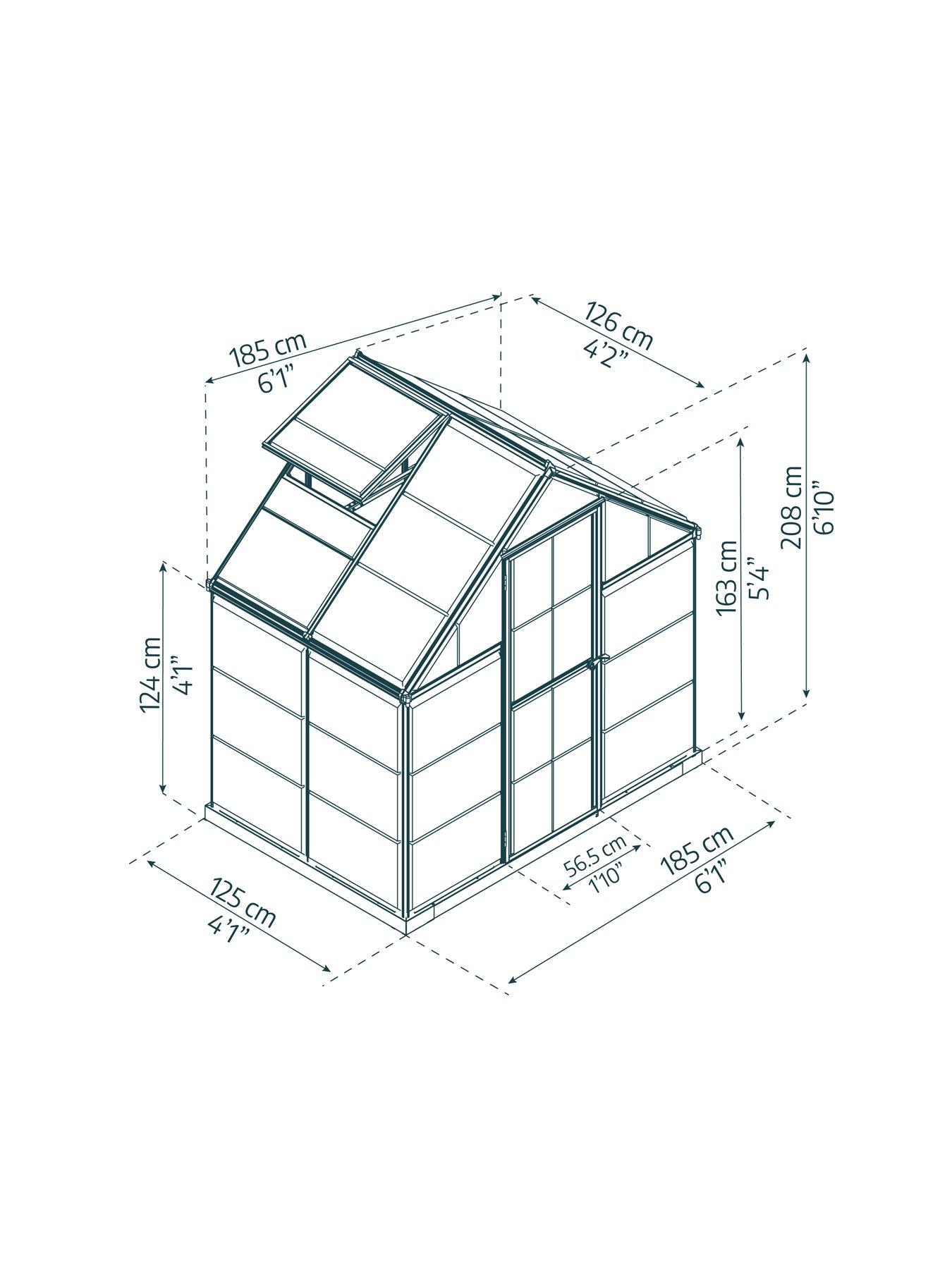 Canopia by Palram Harmony 6X4- Silver | Very