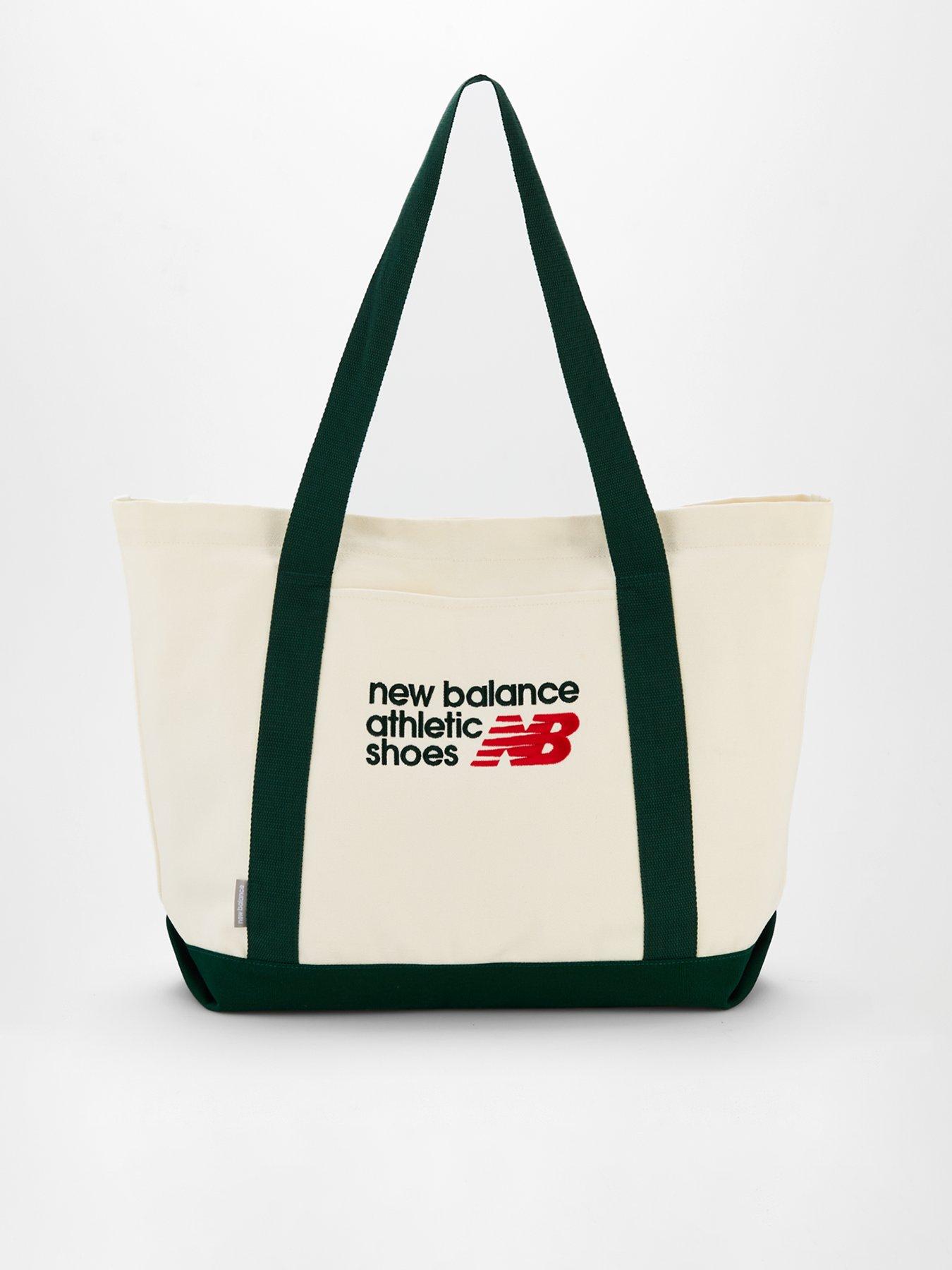 New Balance Unisex Classic Canvas Tote - Cream/Green | Very