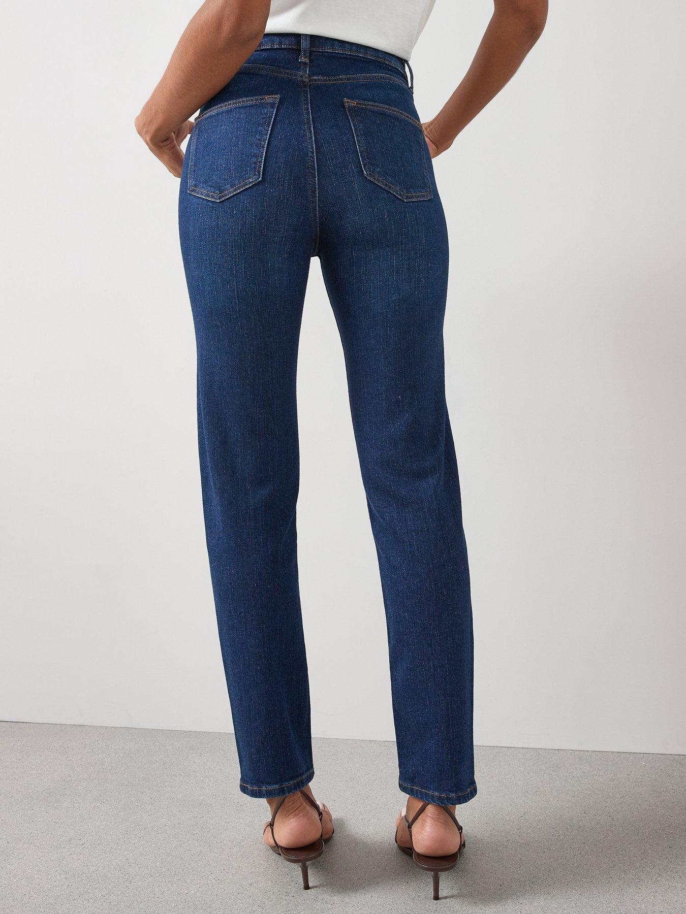 The Very Collection High Waist Slim Stretch Jeans - Dark Wash | Very