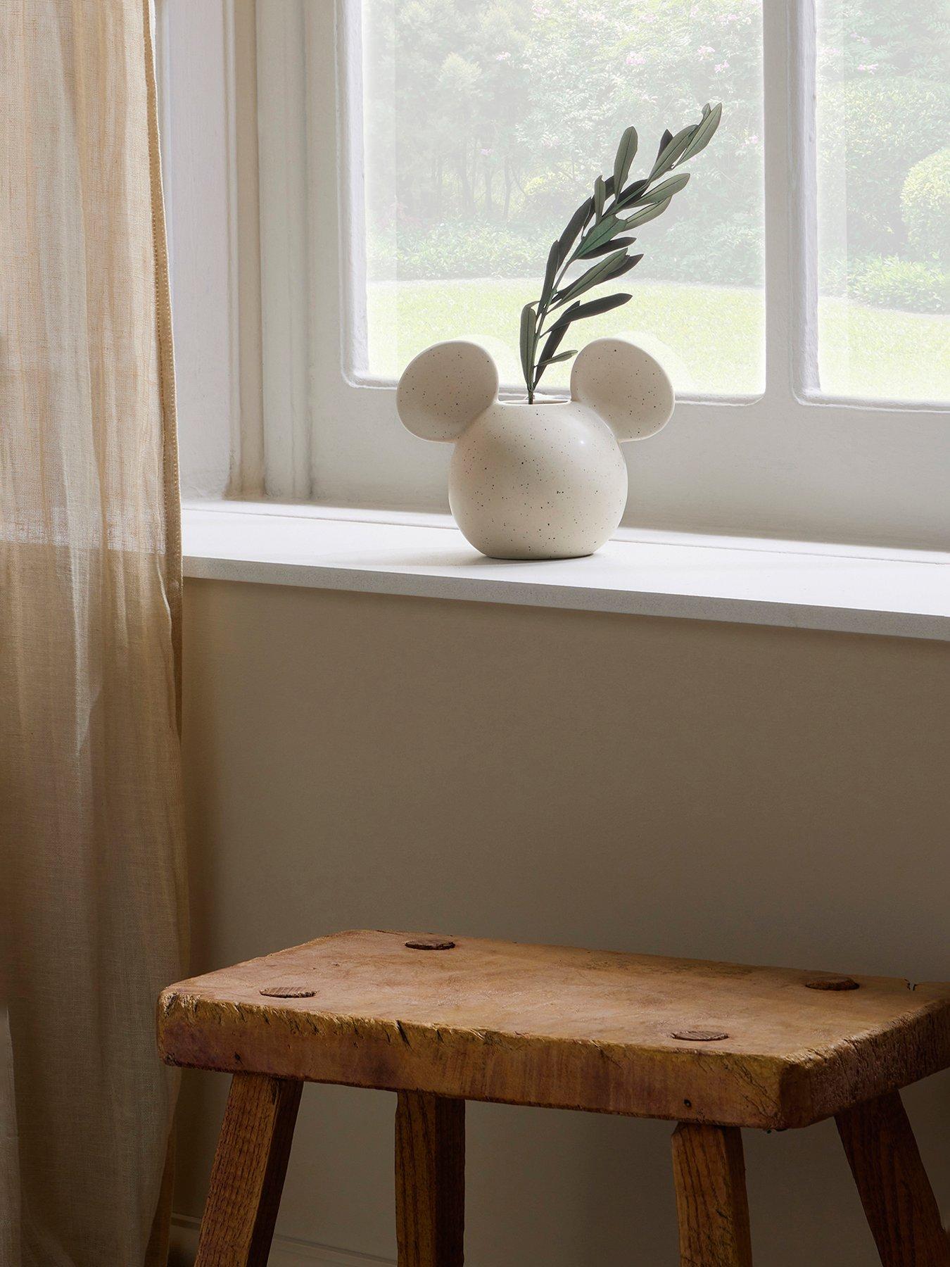 Disney Disney Mickey Head Vase Natural Speckle | Very