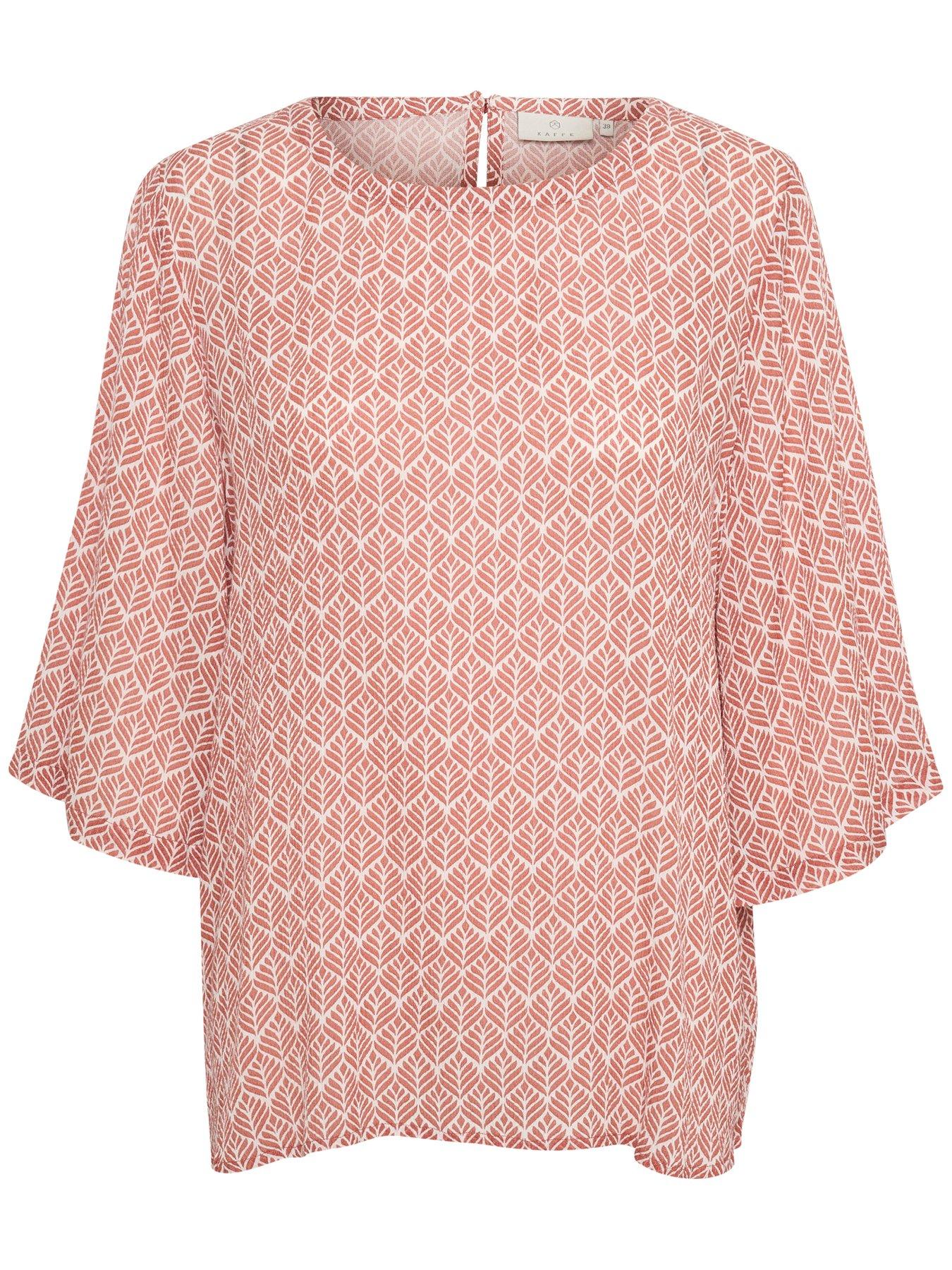 Kaffe Ebellen Amber Blouse - Dusky Red | Very