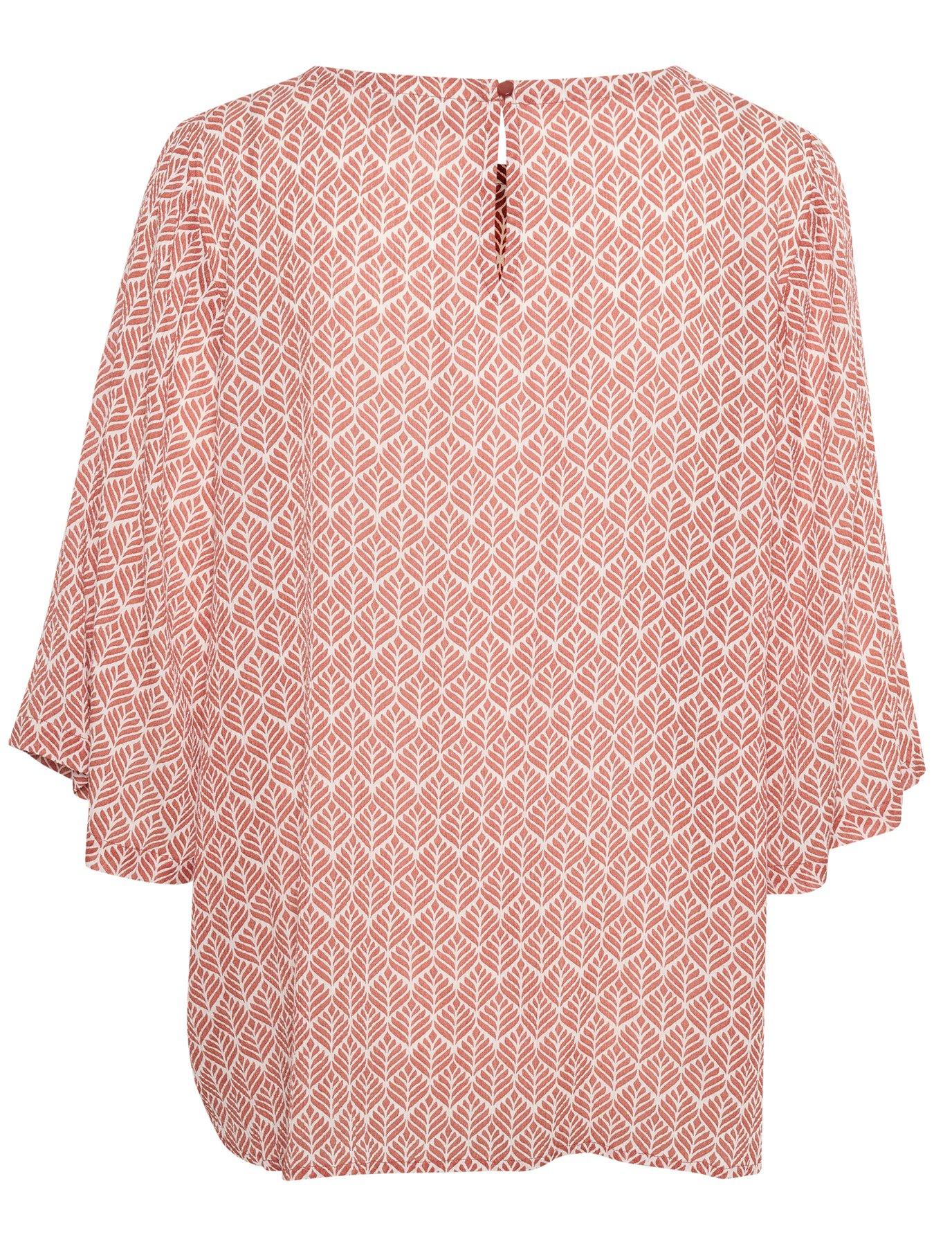 Kaffe Ebellen Amber Blouse - Dusky Red | Very