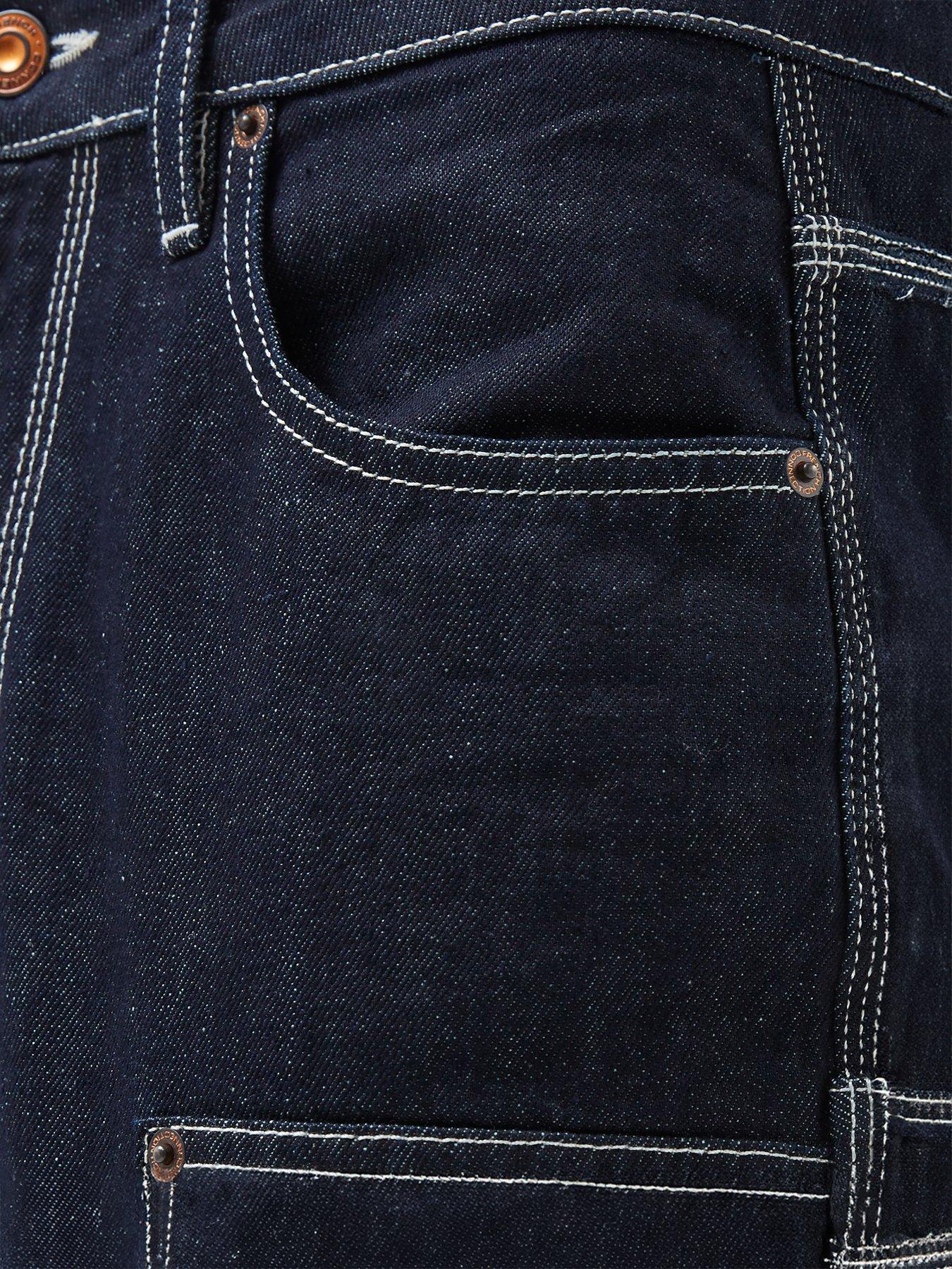 French Connection Cotton Relaxed Fit Contrast Stitch Denim Jeans | Very