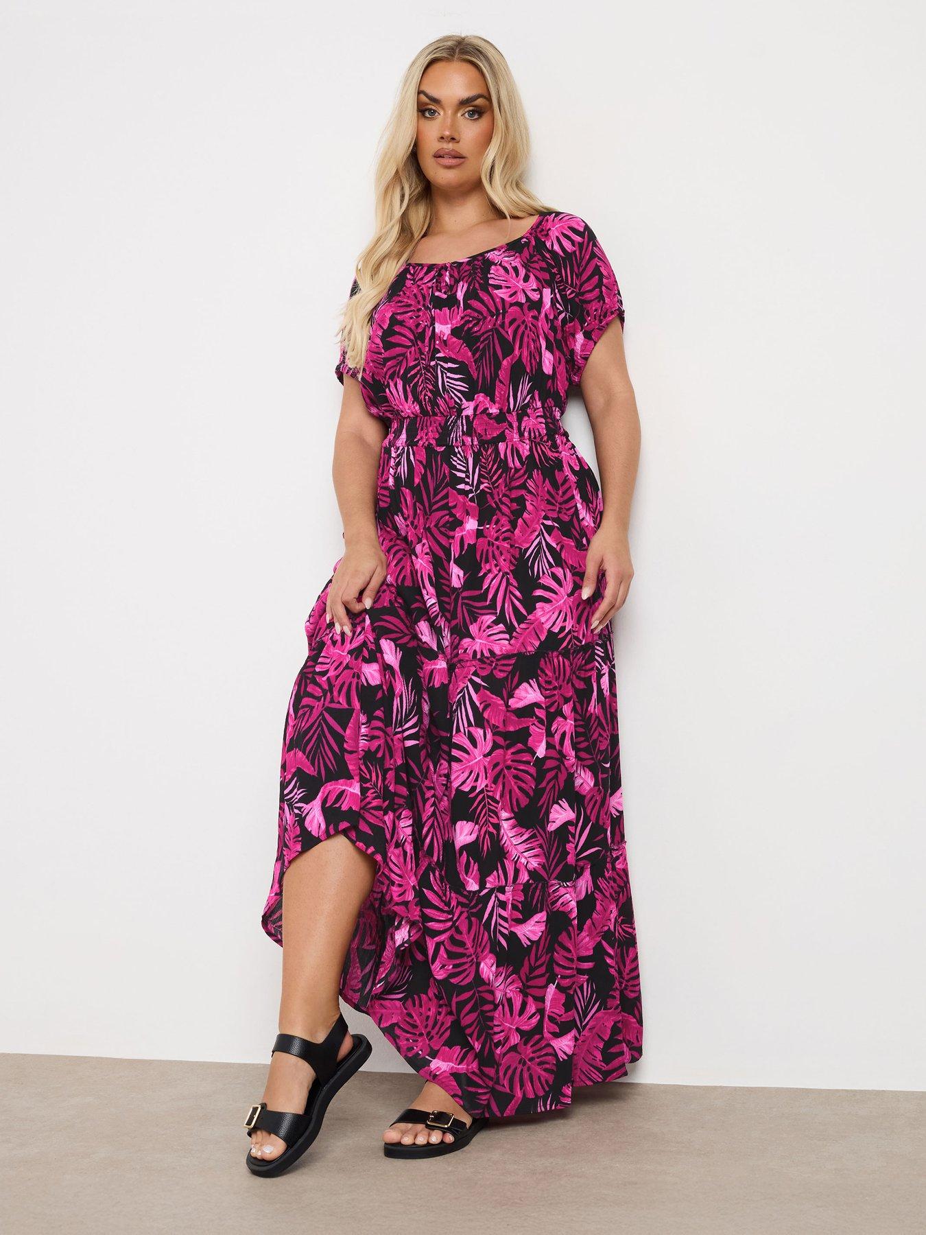 Yours Curve Gypsy Bardot Maxi Dress | Very