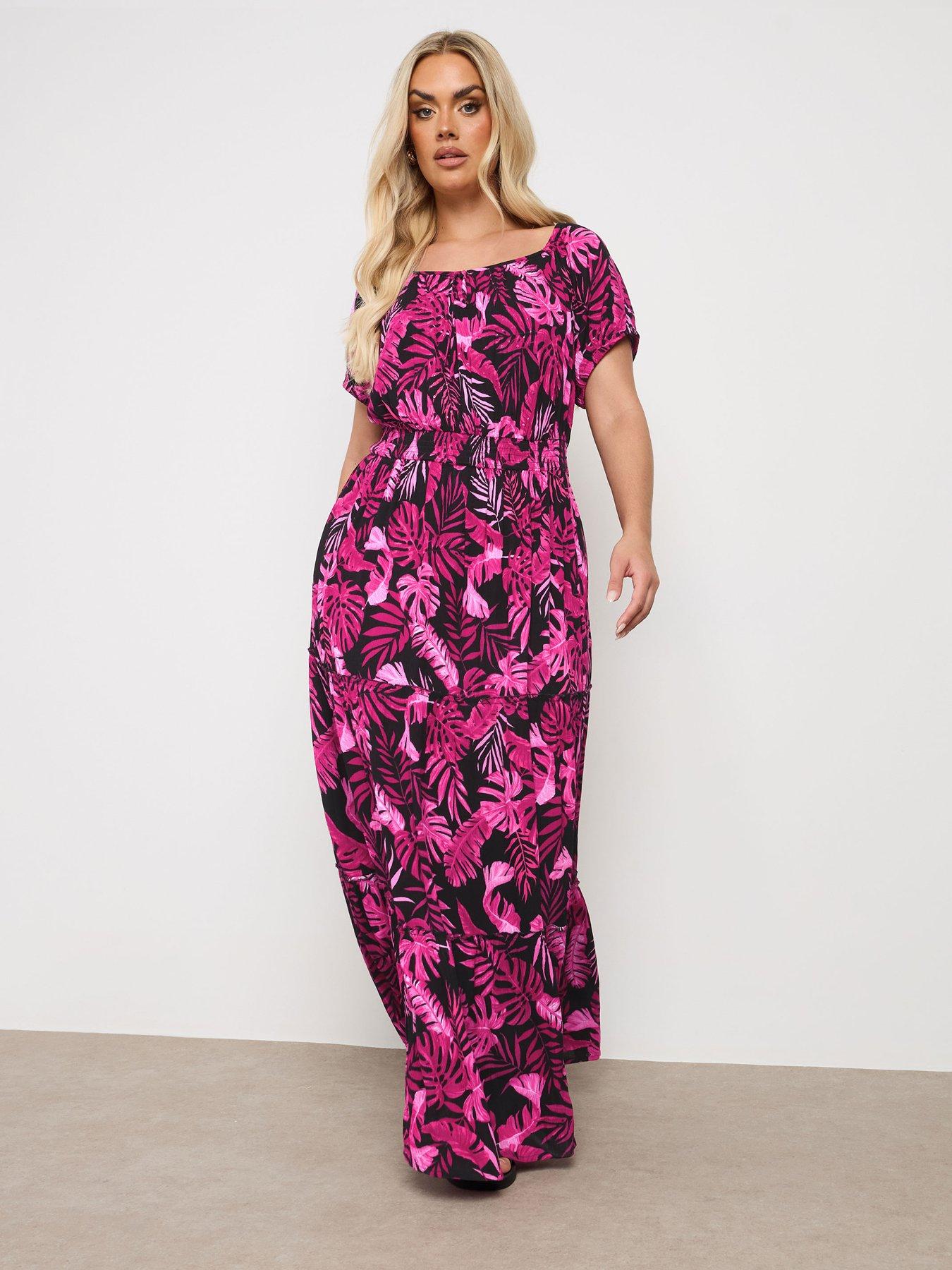 Yours Curve Gypsy Bardot Maxi Dress | Very