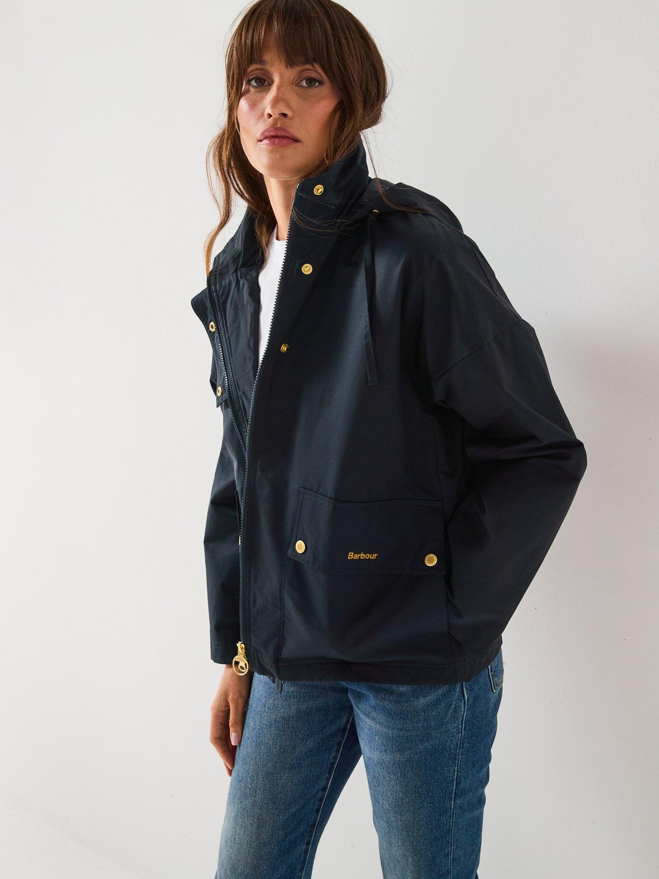 Barbour Cecile Showerproof Jacket - Navy | Very