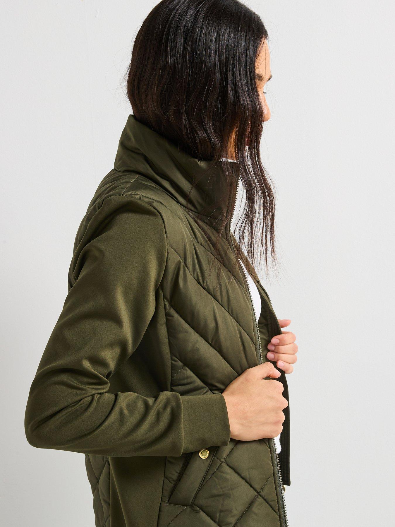 Barbour International Natalia Quilted Sweat - Green | Very