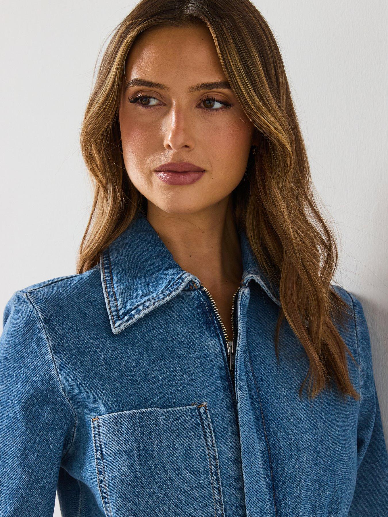 Mango Denim Jumpsuit Belt - Blue | Very