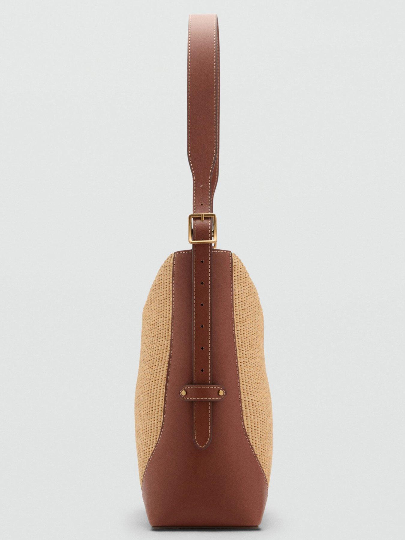Mango Raffia-effect Shoulder Bag | Very