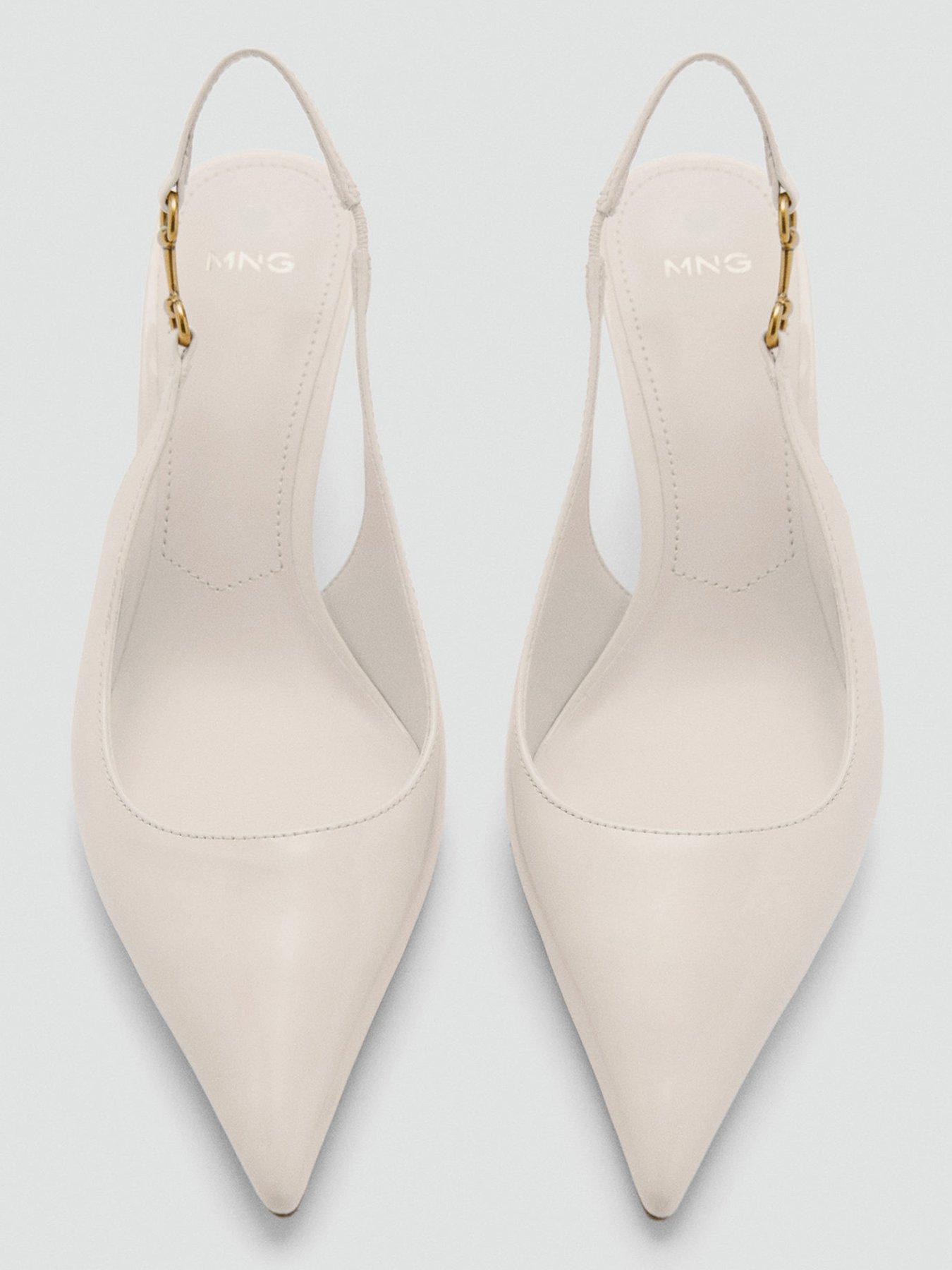Mango Heeled Shoes With Link Detail - Beige | Very